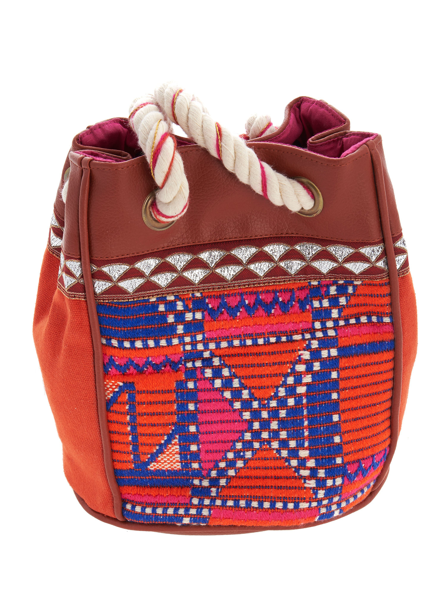Hipanema Bagoo orange bucket bag on TieApart.com