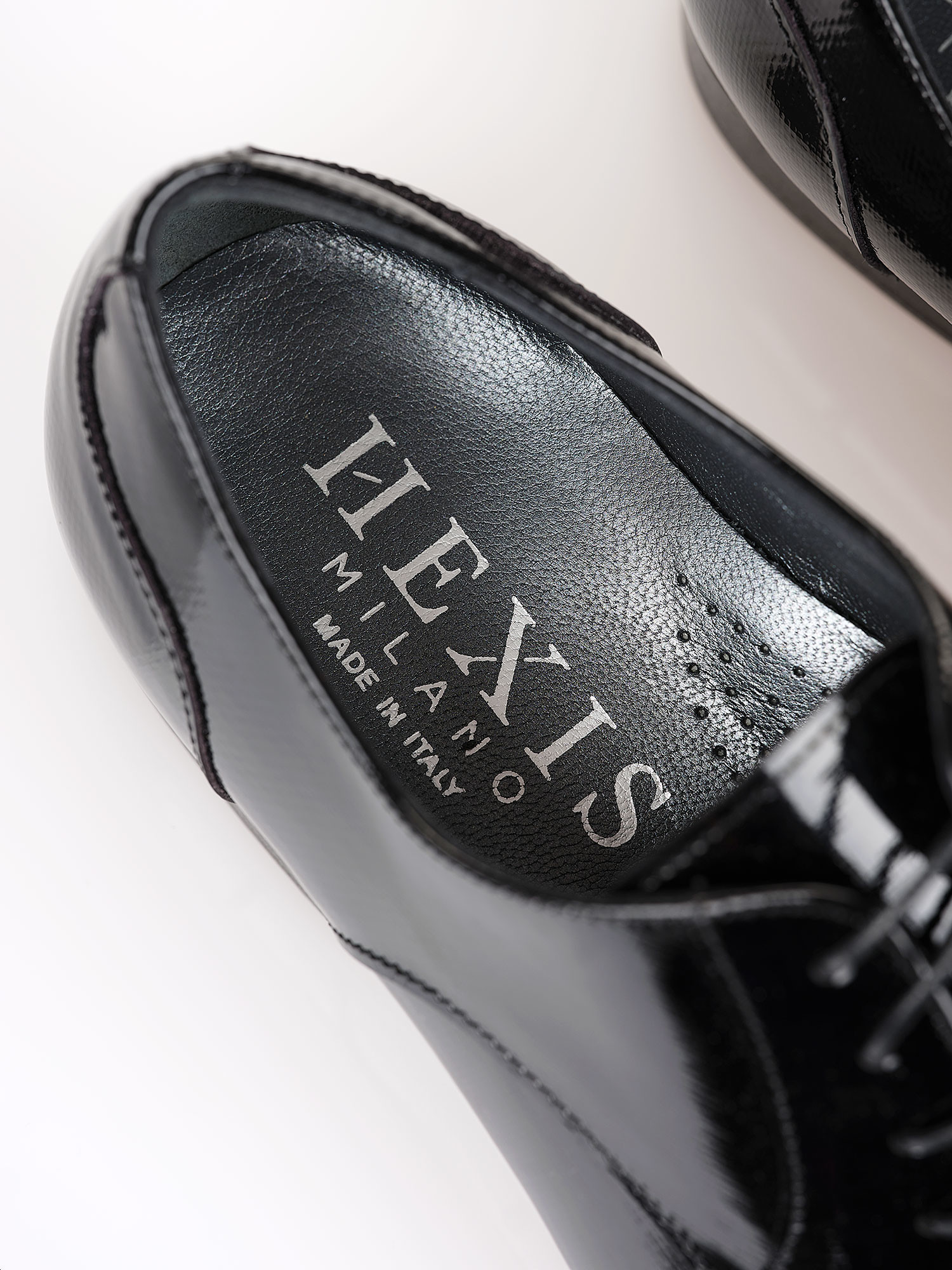 Men's Black Patent Shoe - Hexis Milano