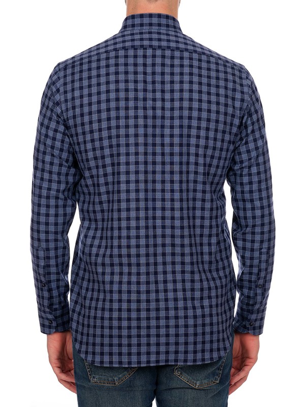 Blue Checked Flannel Shirt - Marcus