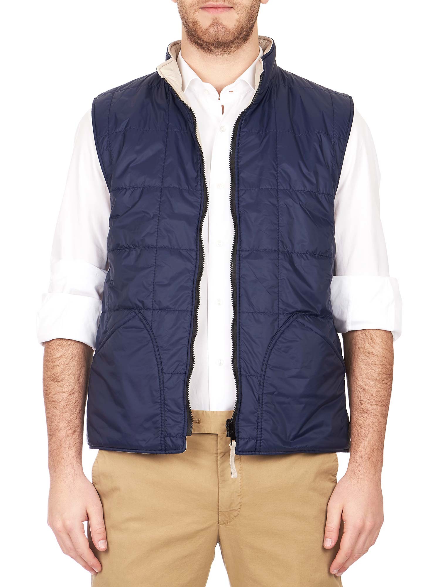 Paltò - Blue padded men's vest