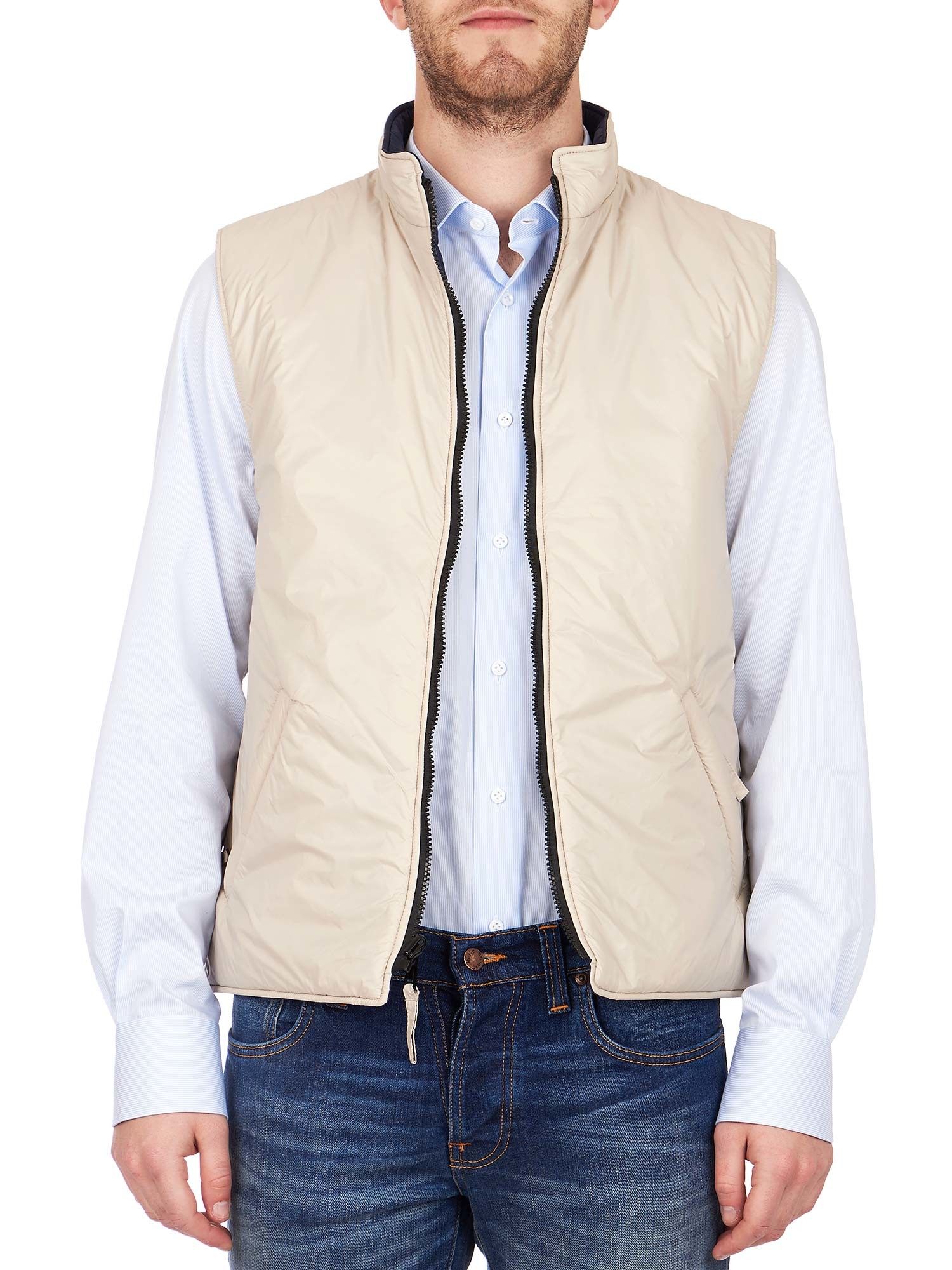 Paltò - Blue padded men's vest
