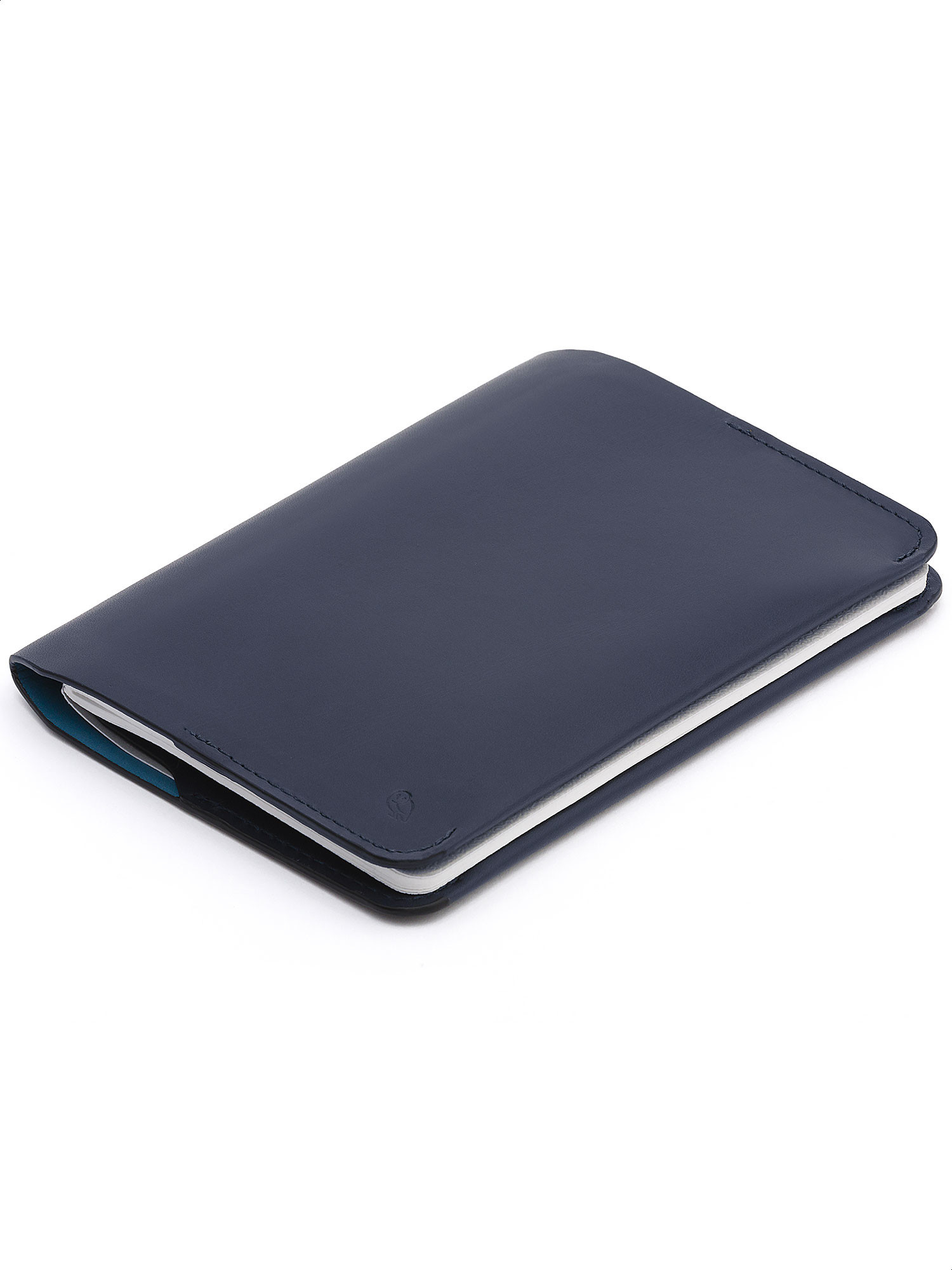 Blue leather notebook cover