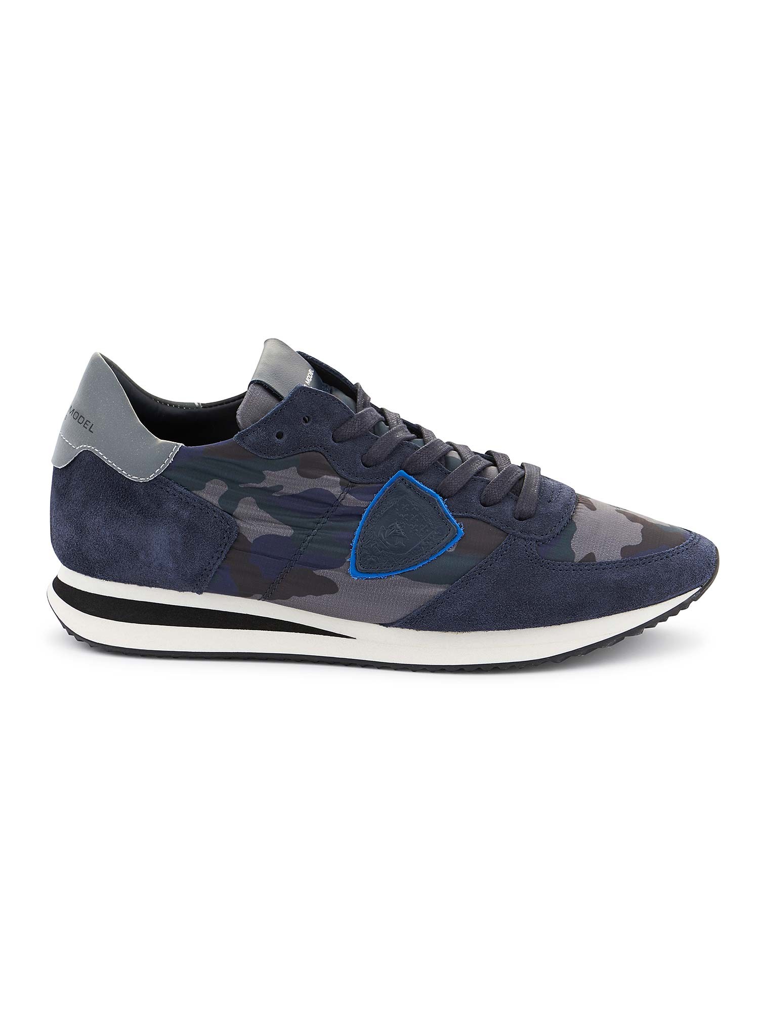 Philippe Model - Camouflage blue running shoes