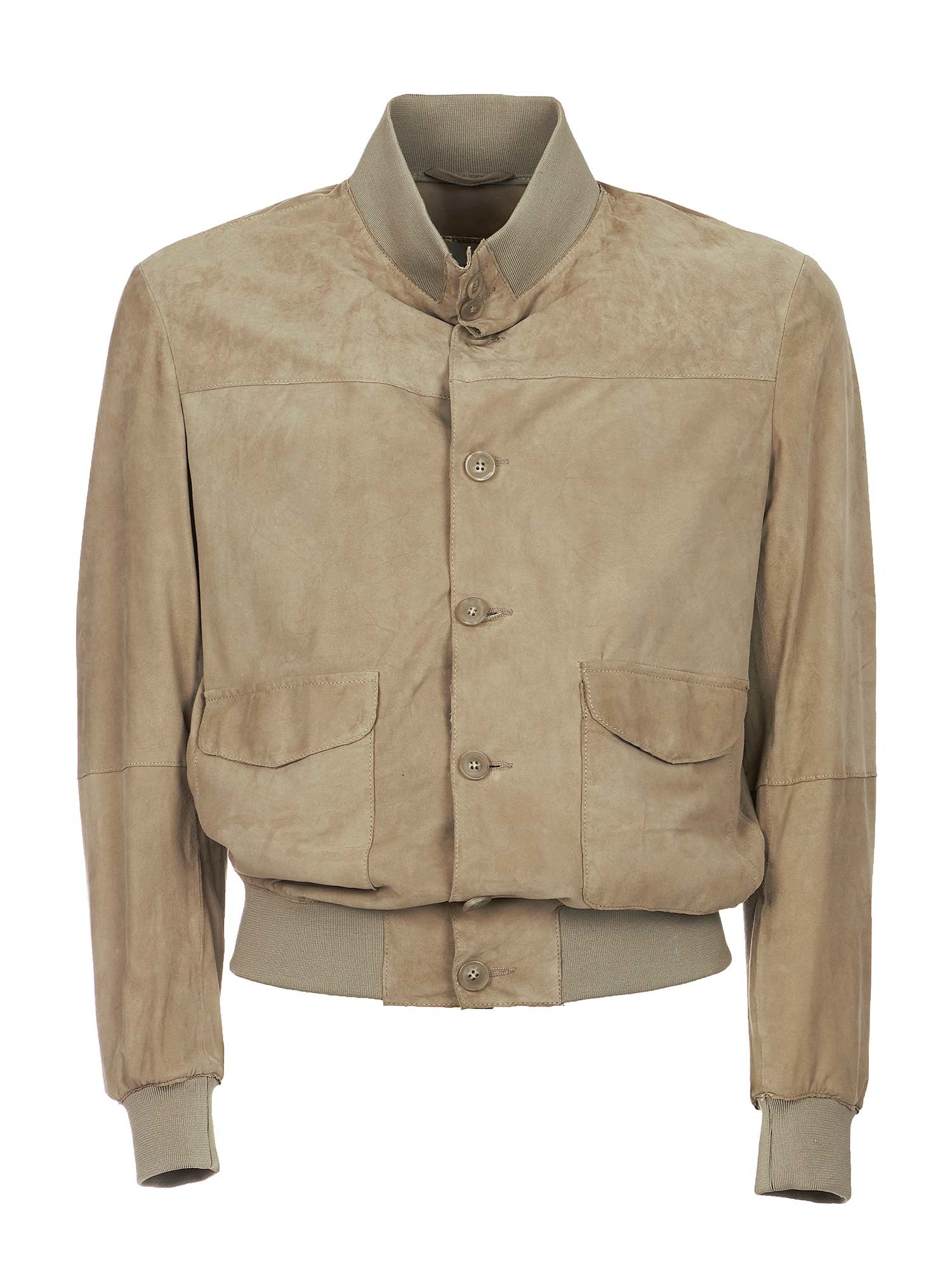 Andrea D'Amico - Sand-colored suede bomber