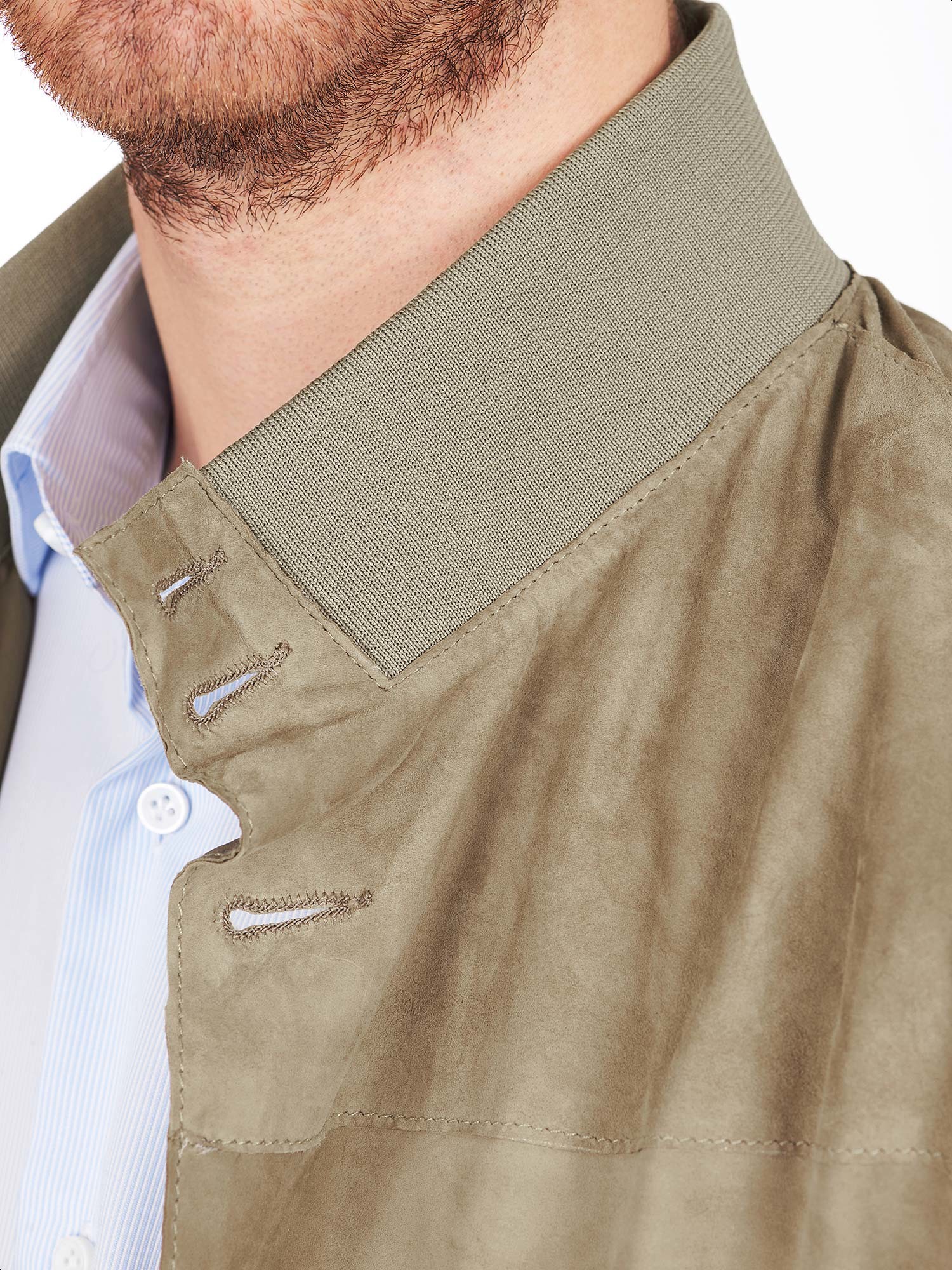 Andrea D'Amico - Sand-colored suede bomber