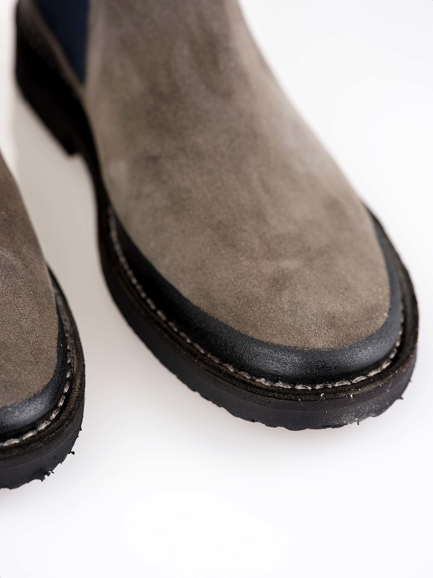 Bottine Chelsea en daim gris pour homme - Wally Walker