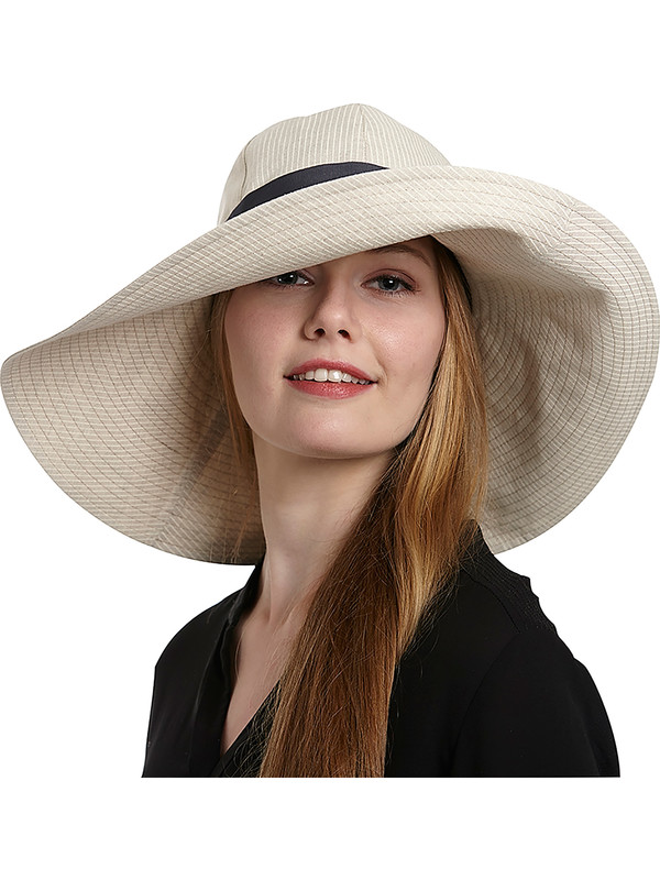 Weißen Hut mit breiter Krempe Frauen Doria 1905