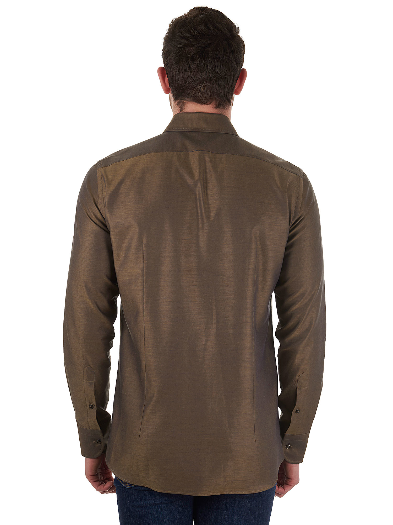 Glam Bronze Shirt for men made in Italy - Delsiena