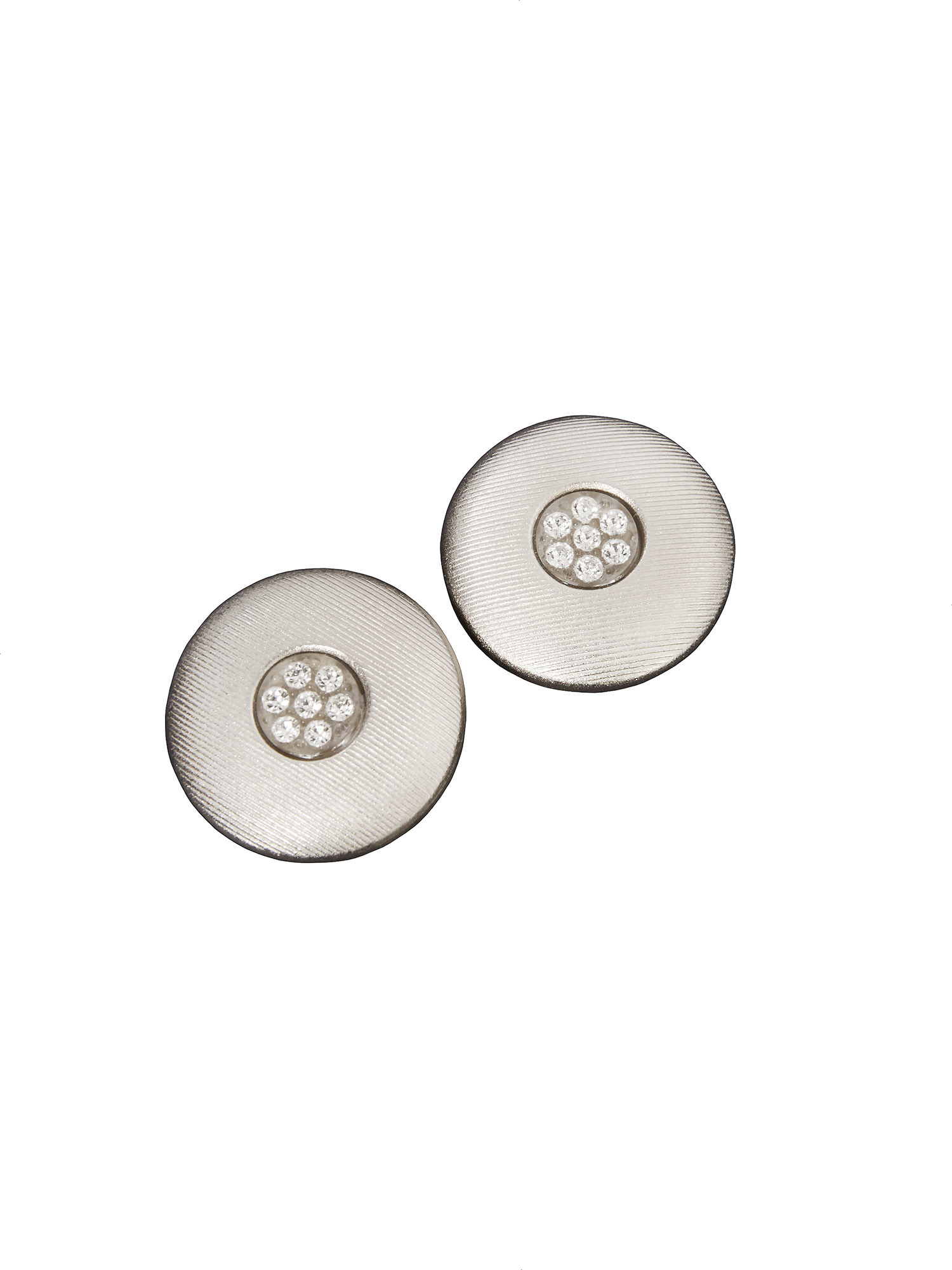 Cache Bouton pour les chemises à manchette simples avec strass Delsiena