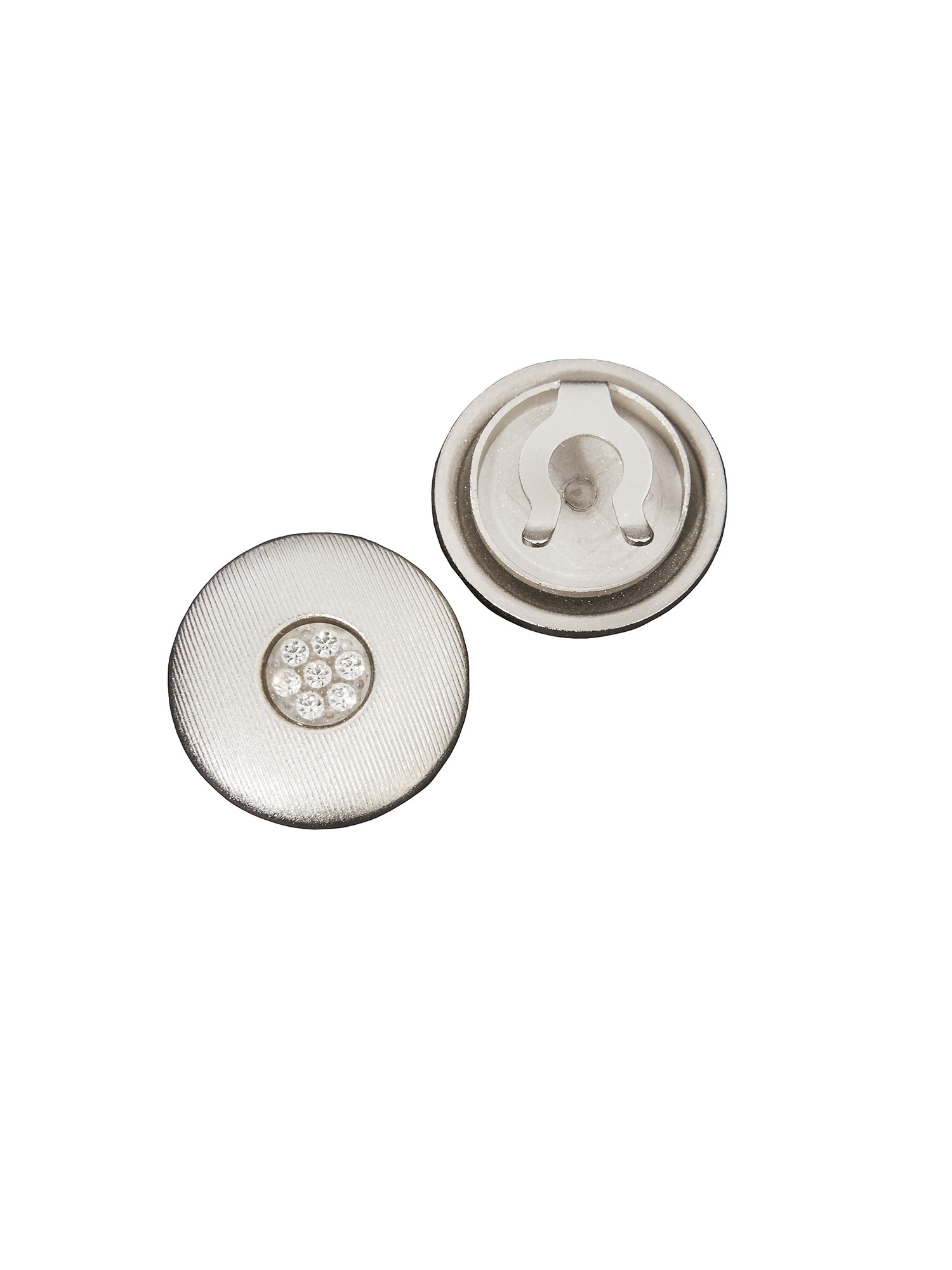 Cache Bouton pour les chemises à manchette simples avec strass Delsiena