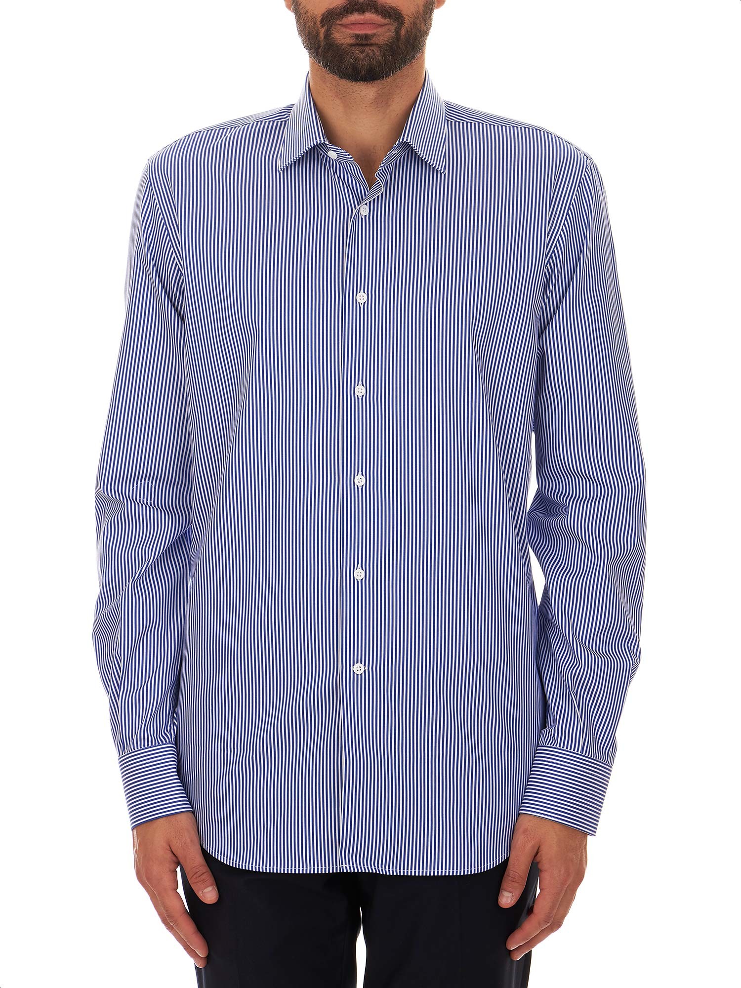 DELSIENA - Camicia a righe con polso doppio