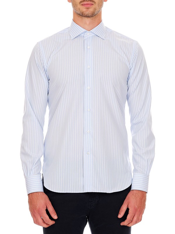 Camicia no stiro celeste - Del Siena