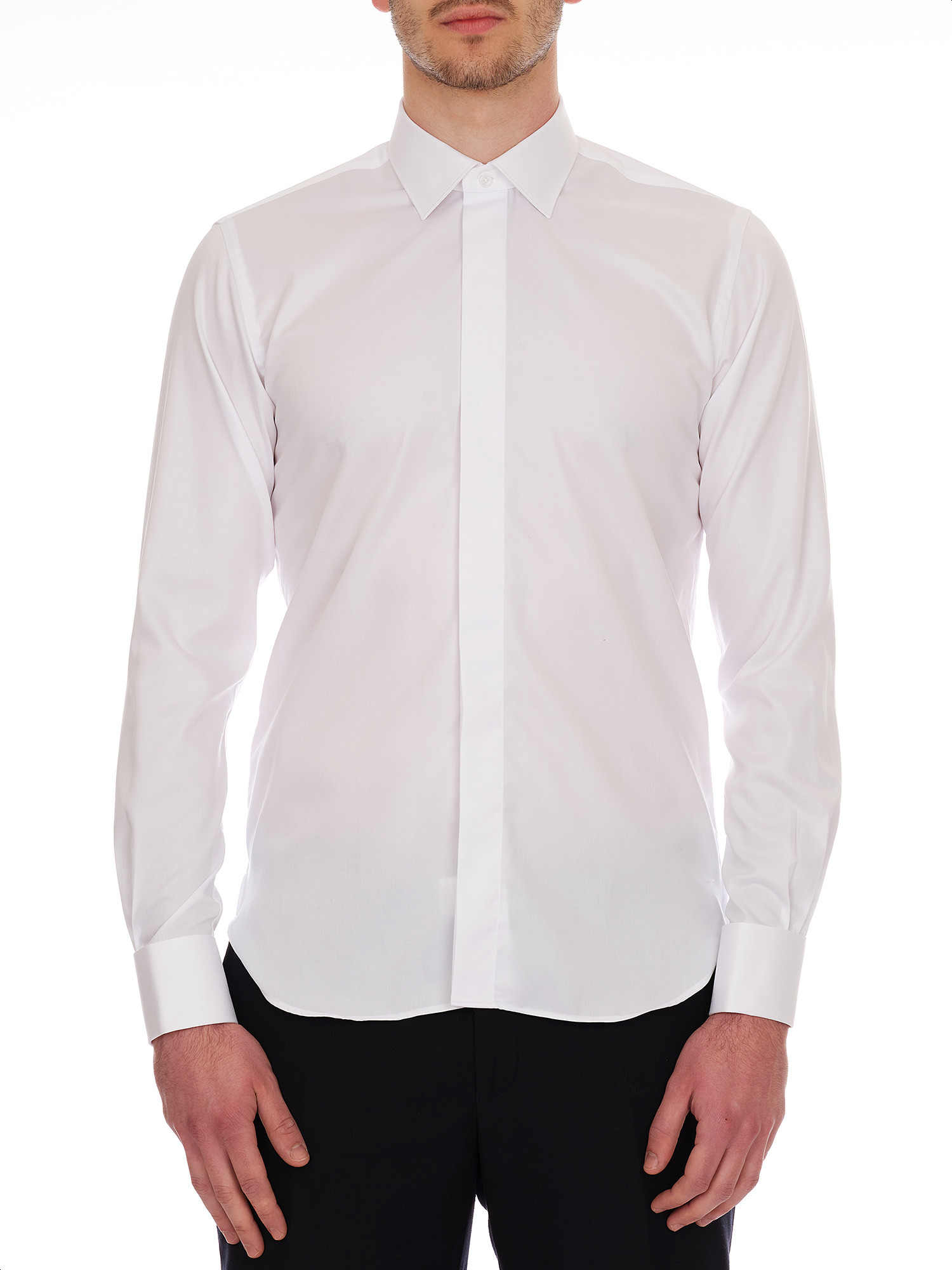 Camicia cerimonia con gemelli madreperla inclusi