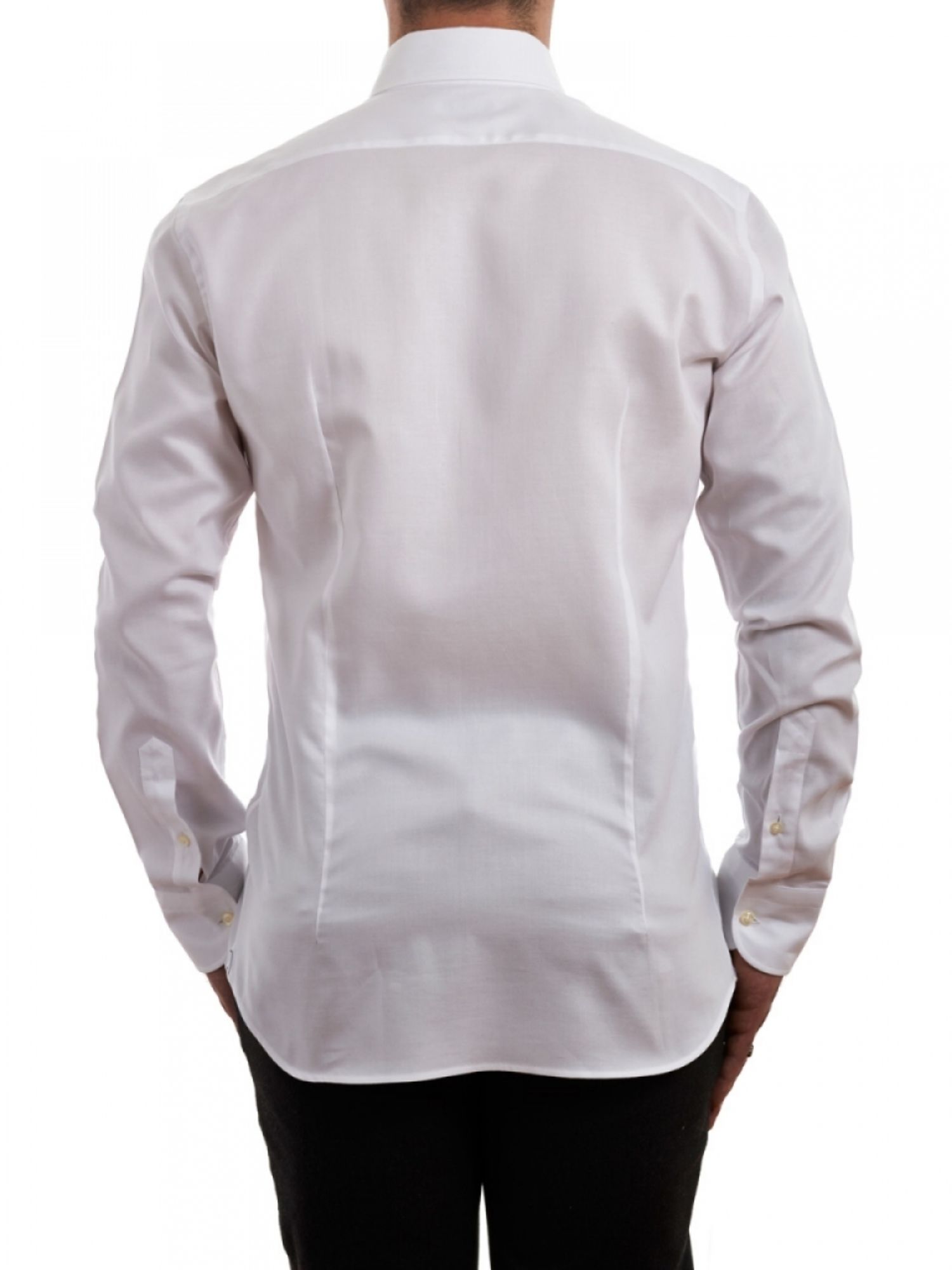 Camicia bianca collo buttondown elegante uomo Delsiena