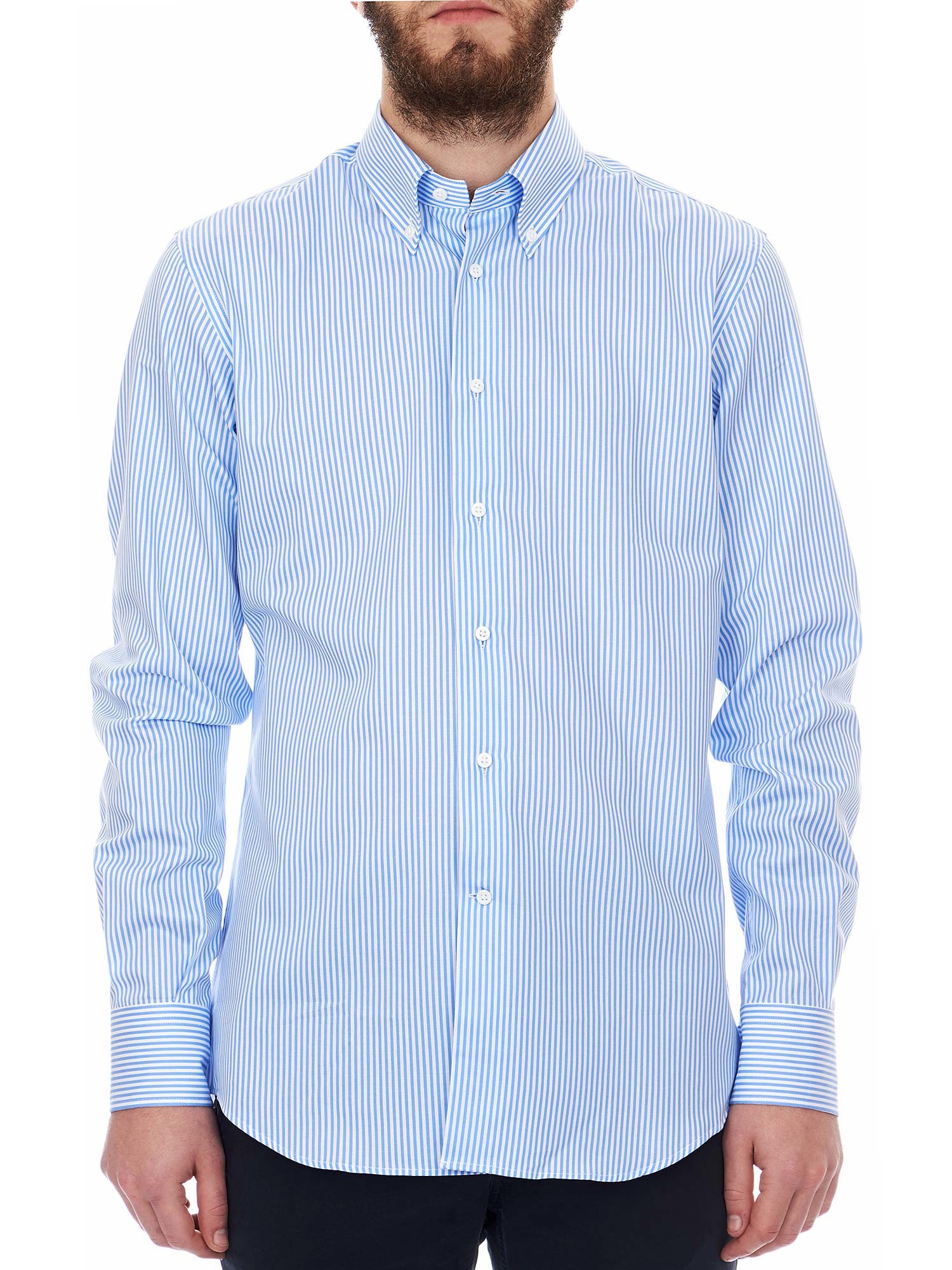 Del Siena - Camicia da uomo collo b. down