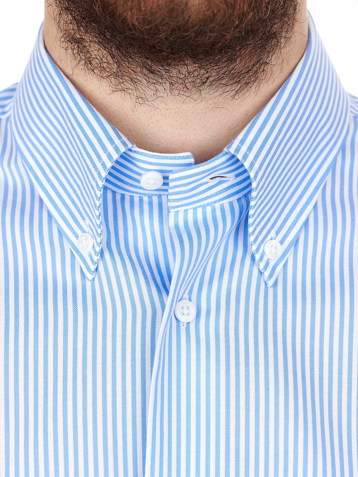 Del Siena - Camicia da uomo collo b. down