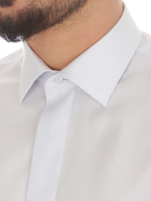 Del Siena - Camicia cerimonia grigio perla