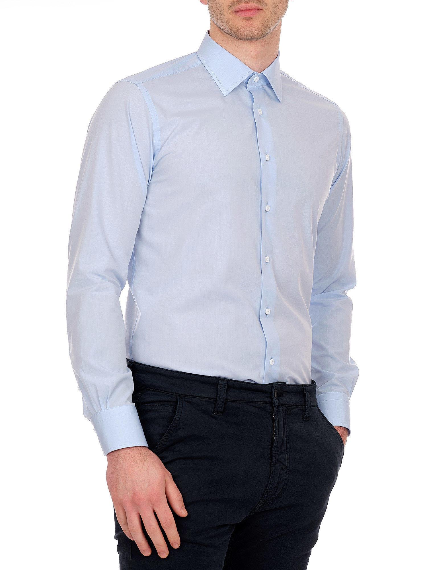 Camicia Celeste di Càrrel "Exclusive 200/2"