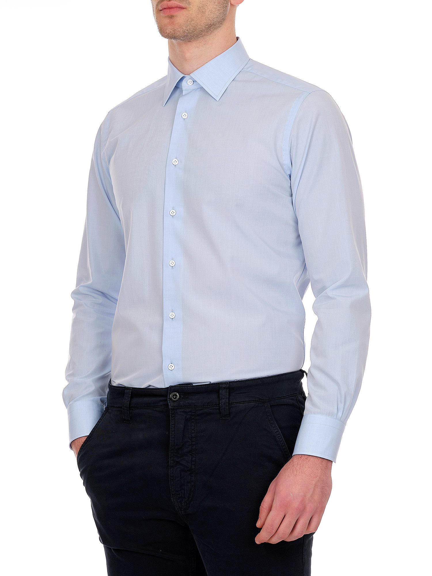 Camicia Celeste di Càrrel "Exclusive 200/2"