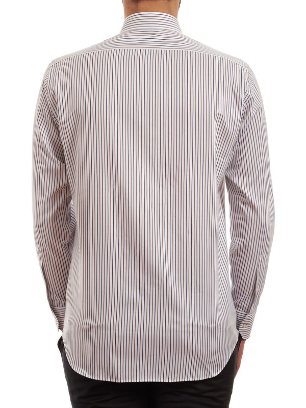 Camicia da uomo a righe cotone collo button down Delsiena