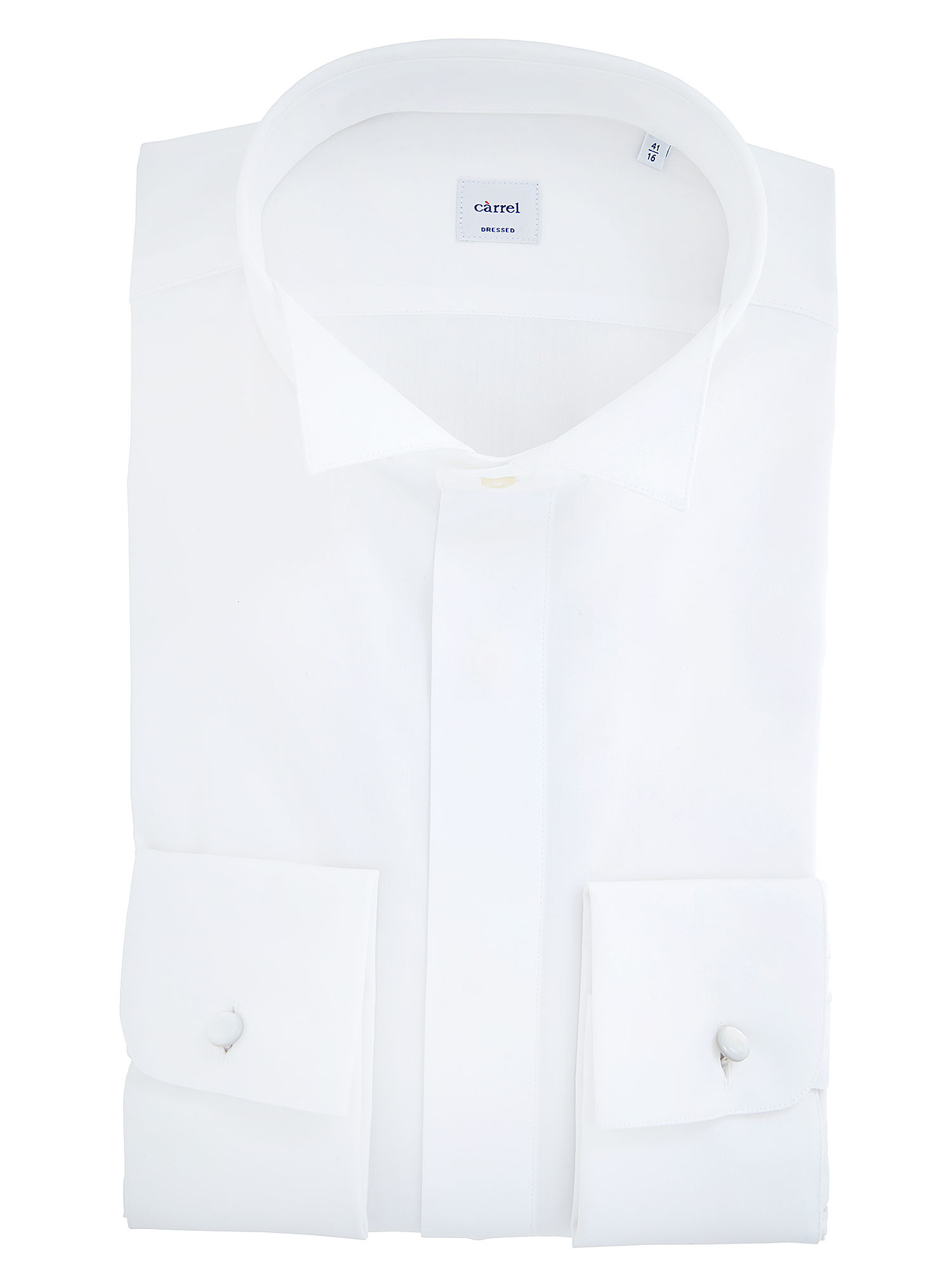 Camicia bianca cerimonia collo coda di rondine Càrrel