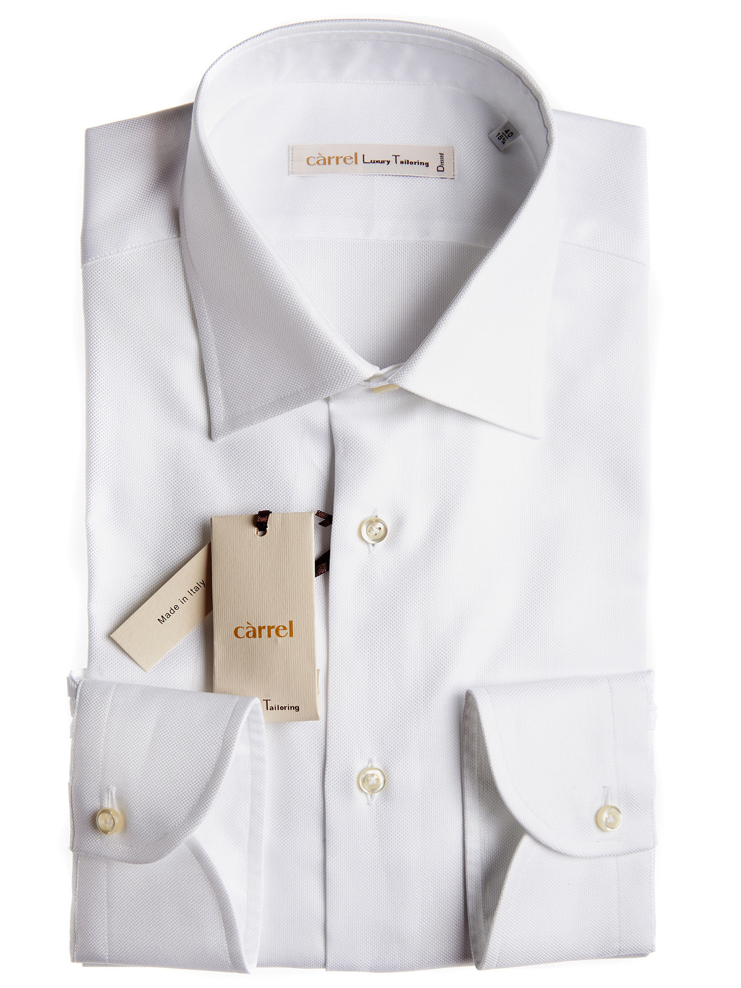 Camicia bianca made in italy in cotone egiziano