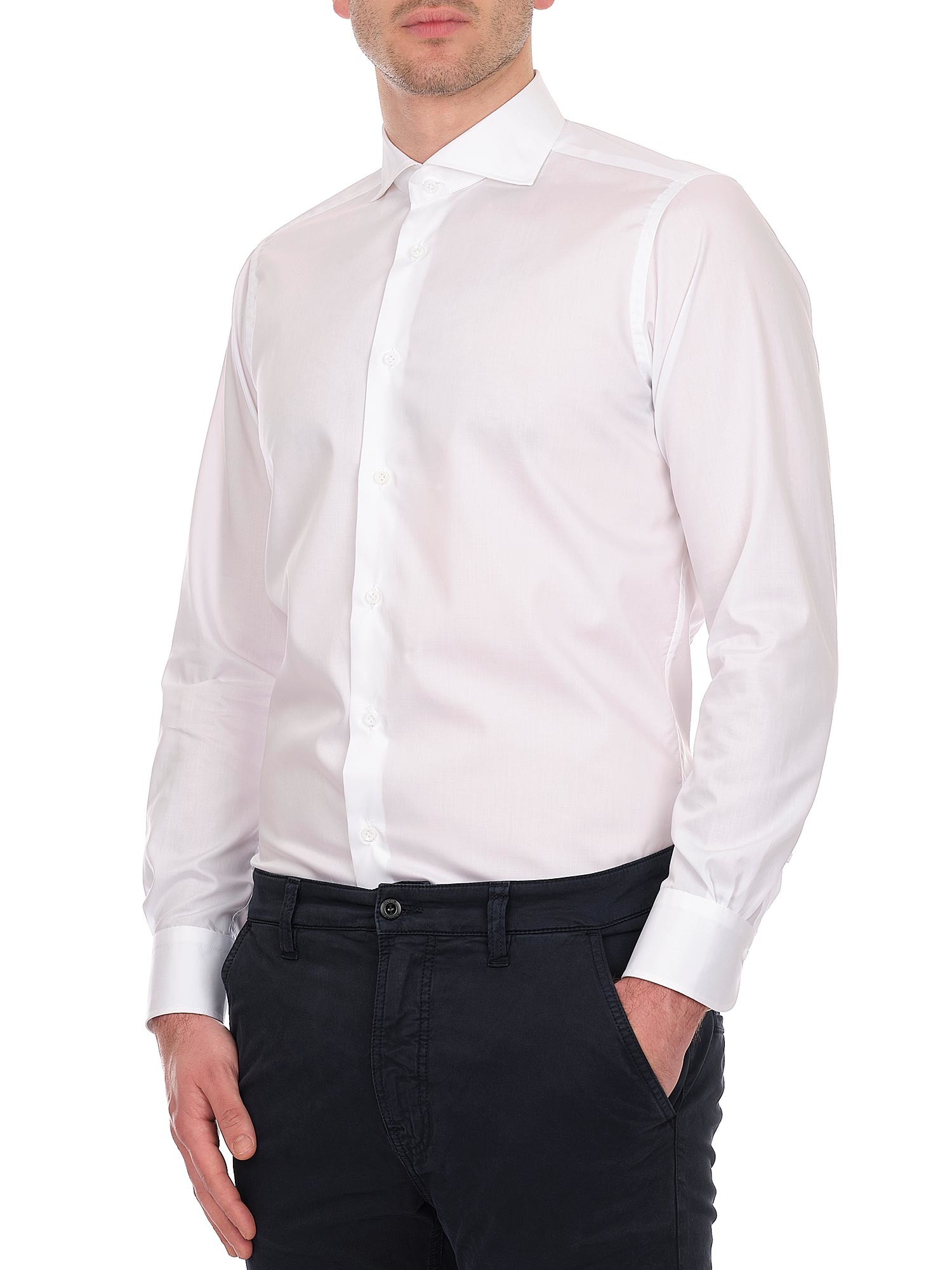 Camicia Càrrel Bianca Cutaway