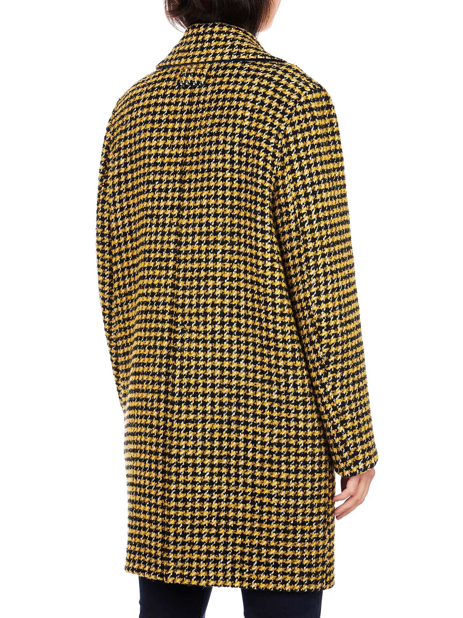 Paltò - Cappotto donna elegante giallo e nero