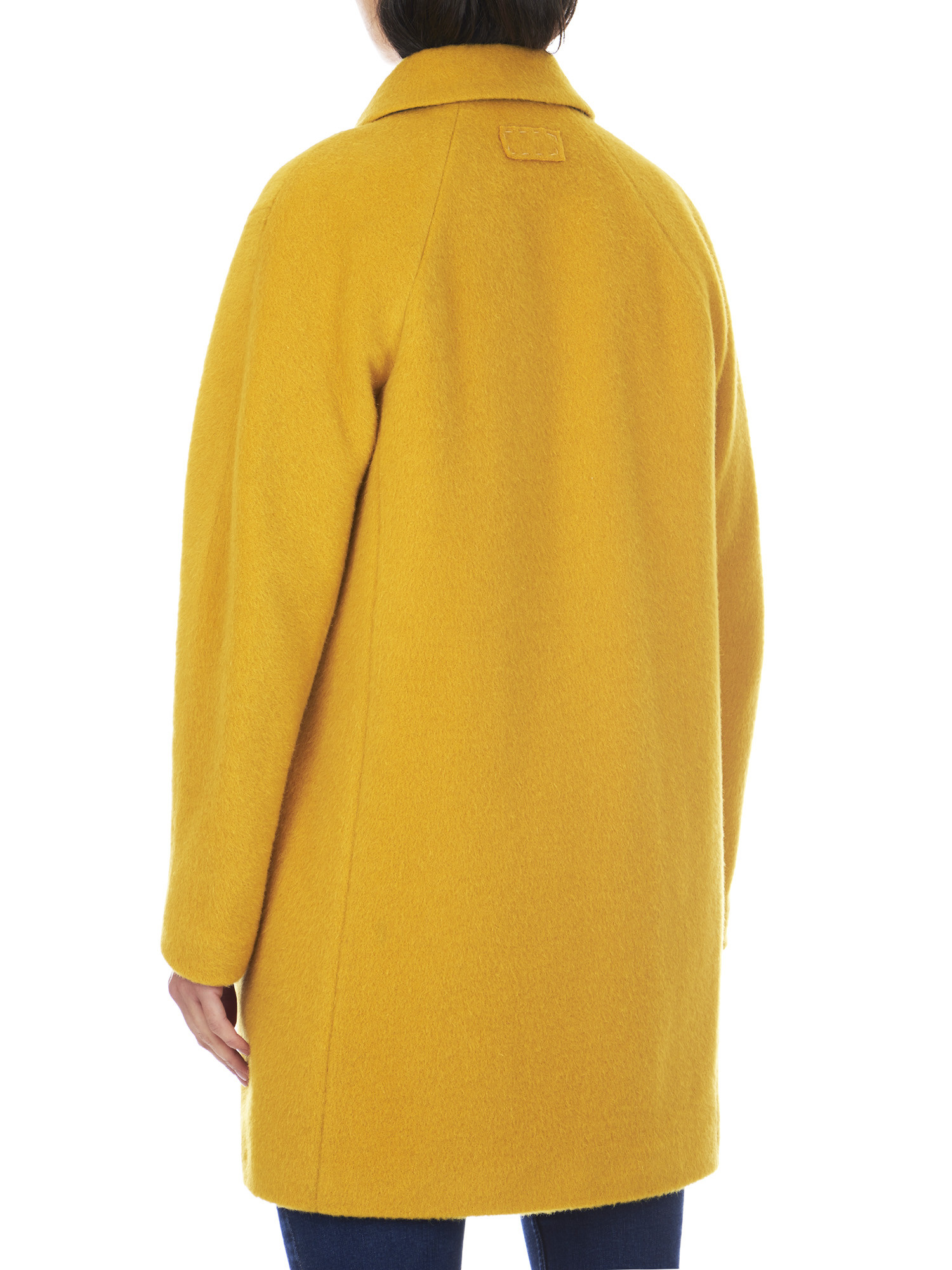 Paltò - Cappotto donna in lana e mohair giallo