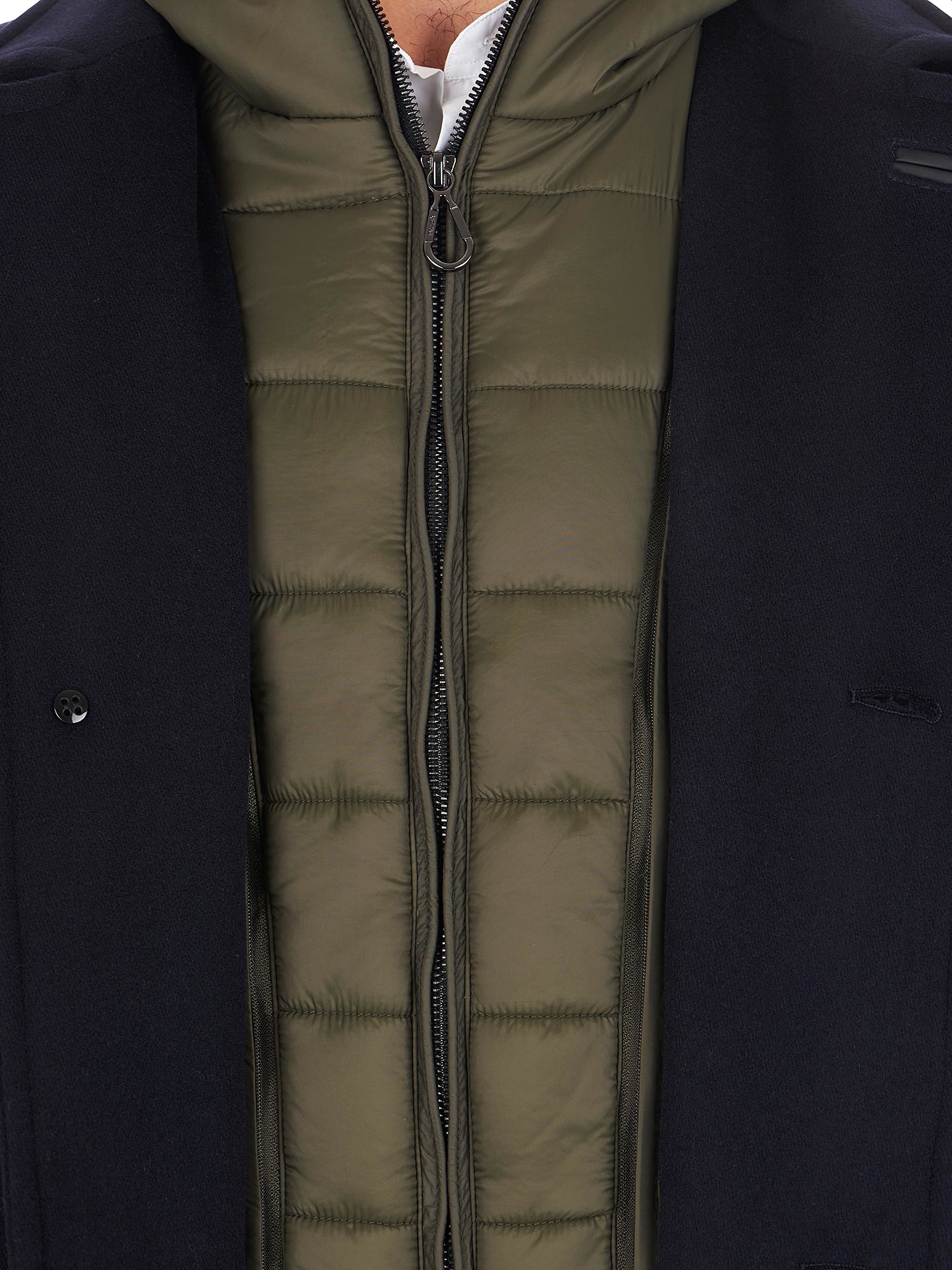 Paltò - Cappotto di lana con imbottitura e cappuccio rimovibile