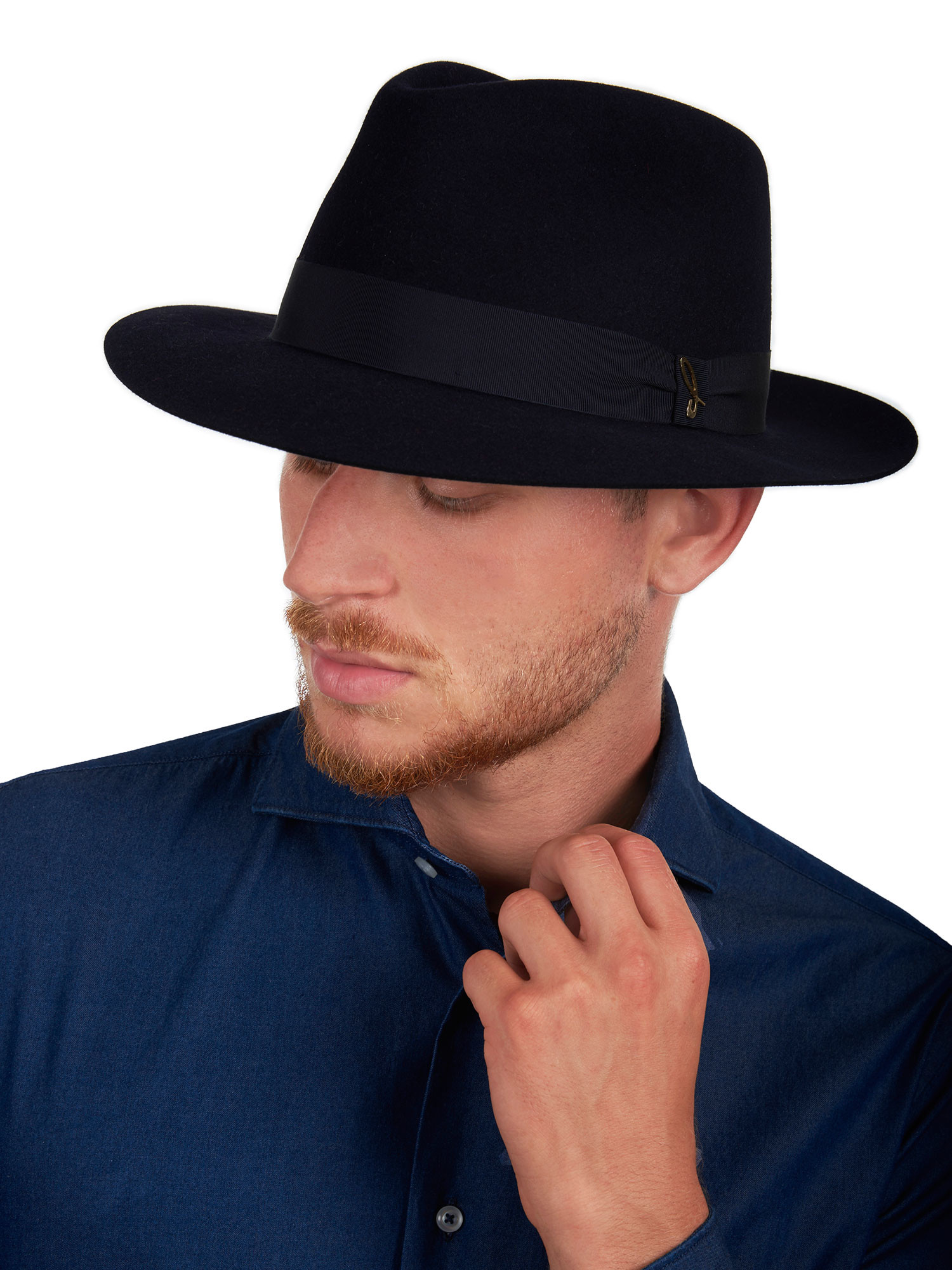 Borsalino chapeau fedora modèle bleu Doria 1905