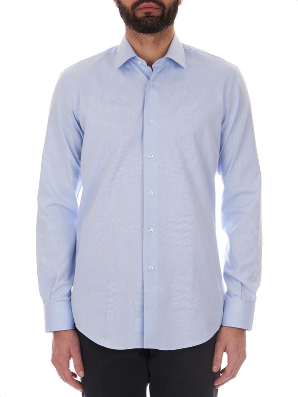 Marcus - Classic solid color light blue shirt
