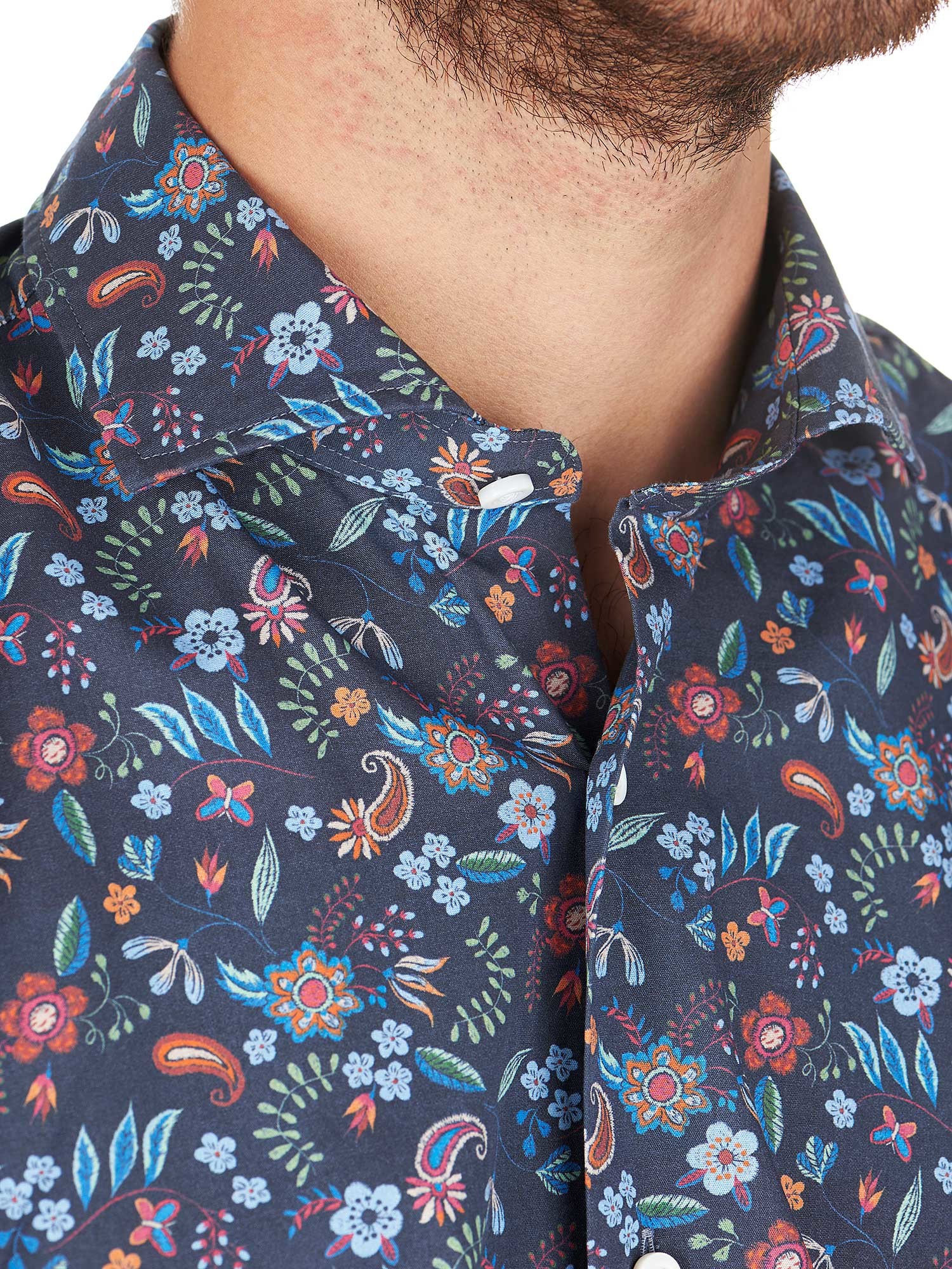 Del Siena - Washed printed cotton shirt