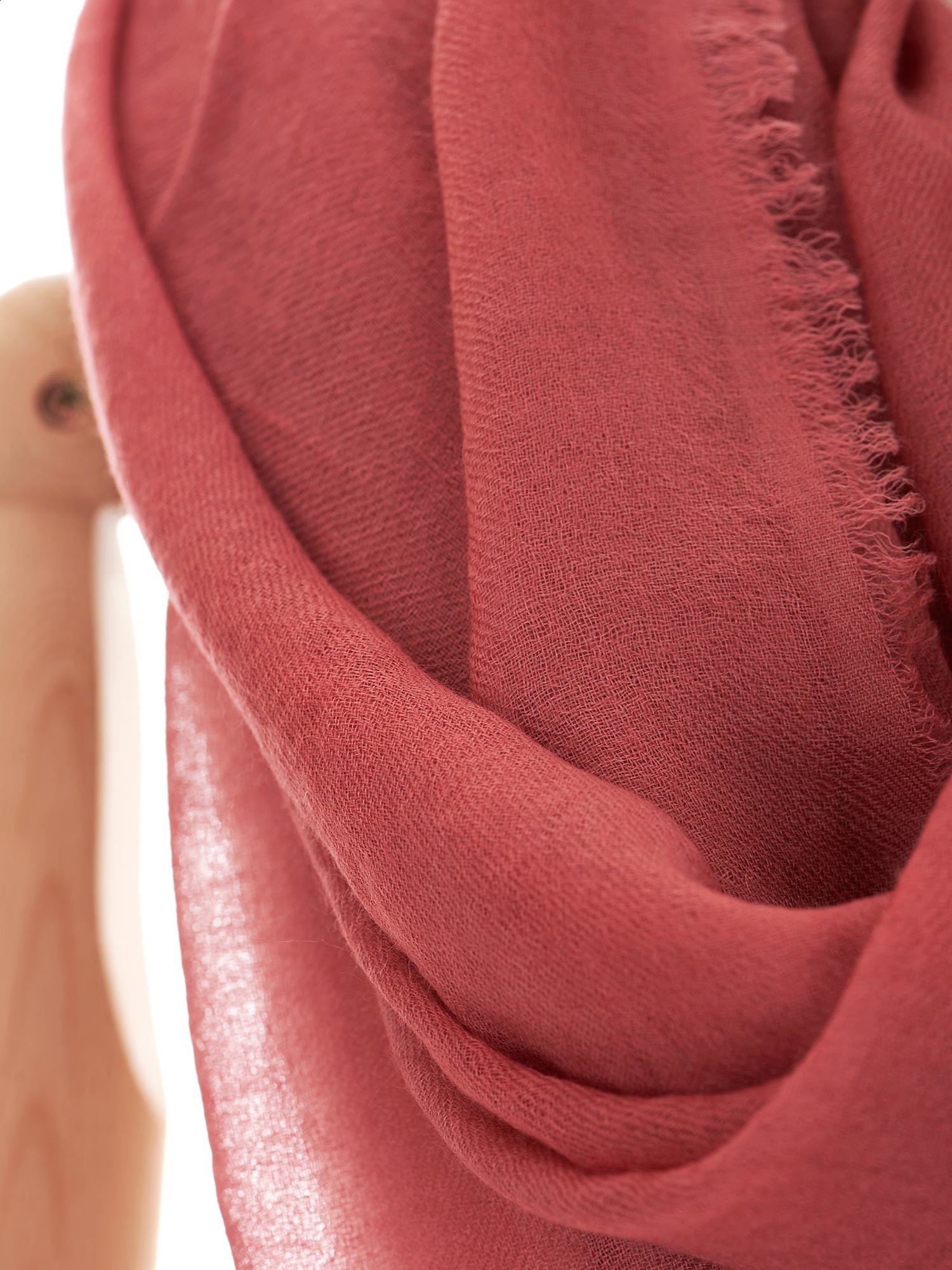 Ama Pure - Coral Pashmina of pure cashmere