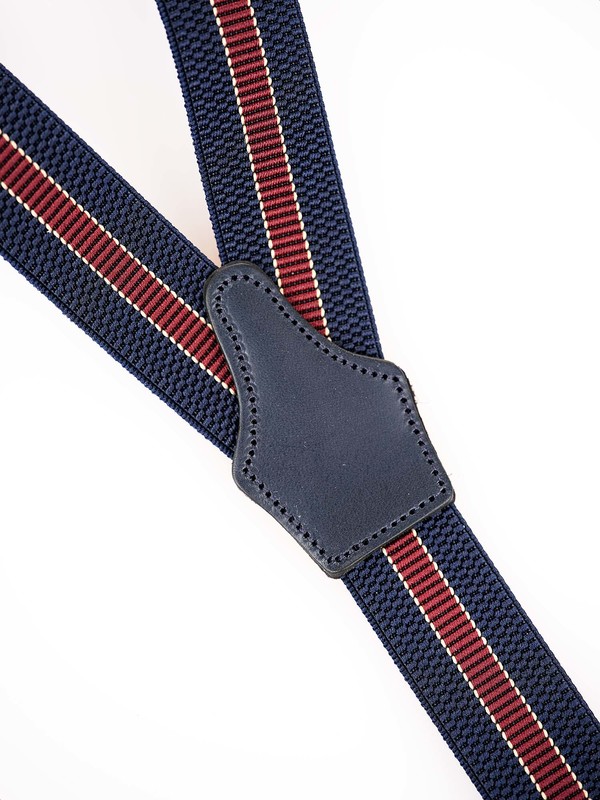 Blue and red elastic braces - Rosi Collection