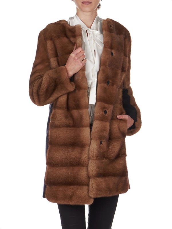 Manteau en vison et laine - Solleciti