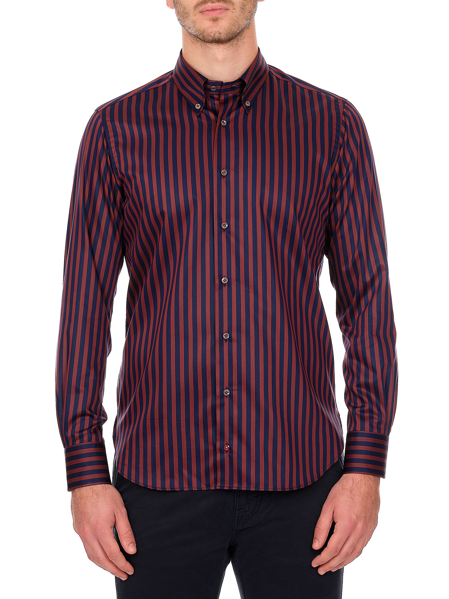 Càrrel - Striped Cotton Satin Shirt