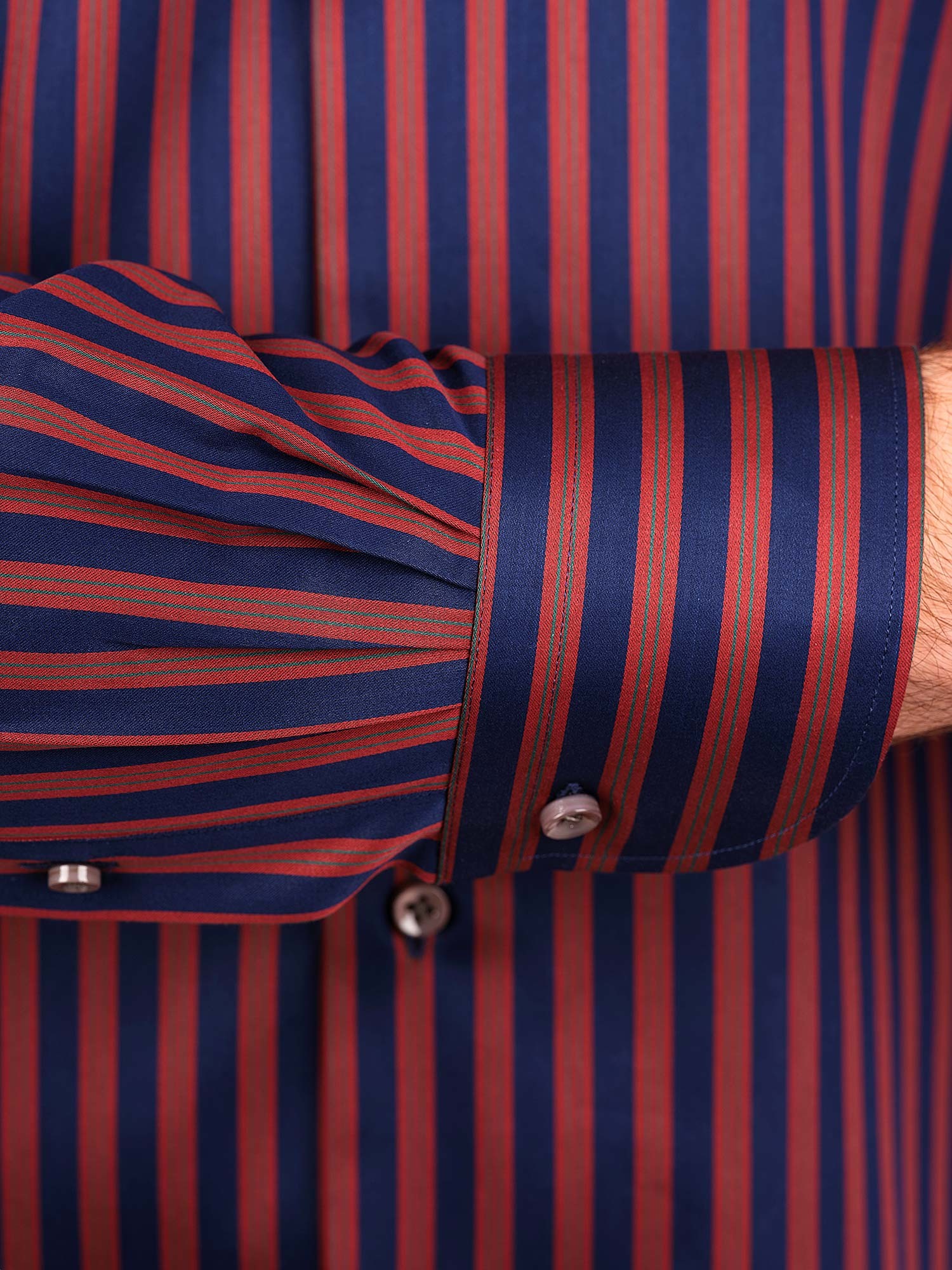 Càrrel - Striped Cotton Satin Shirt