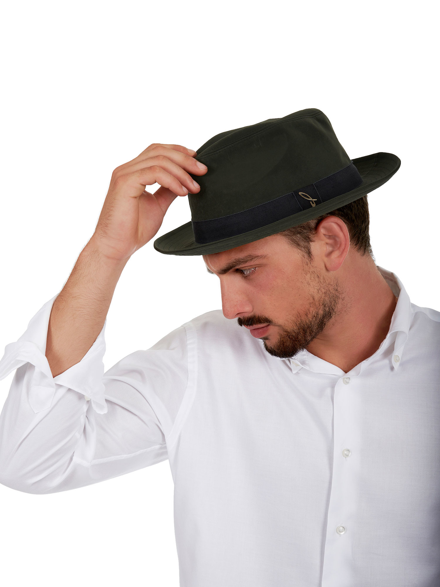 Green fedora hat unisex Doria 1905