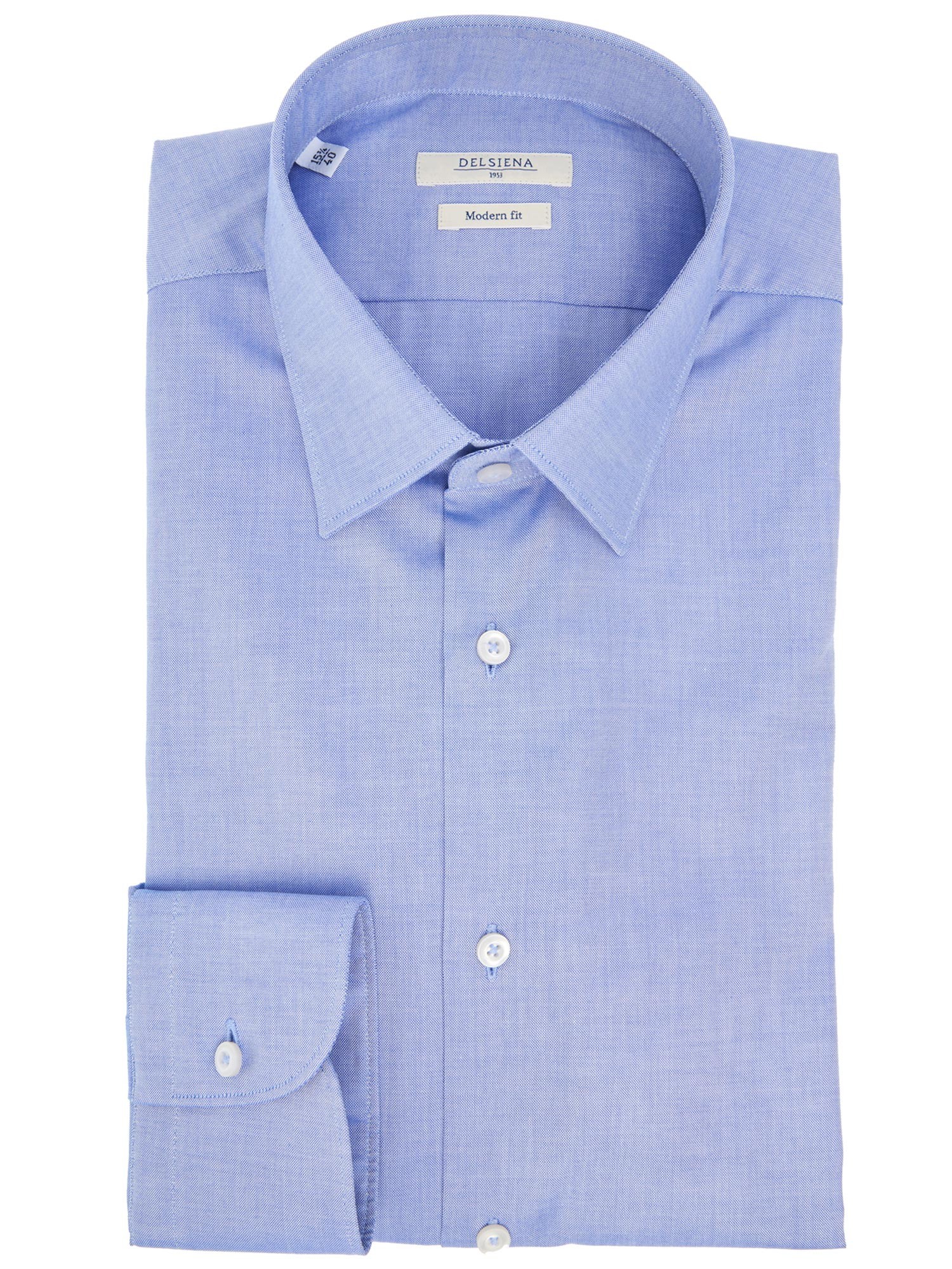 Light blue shirt for man Delsiena 100% cotton