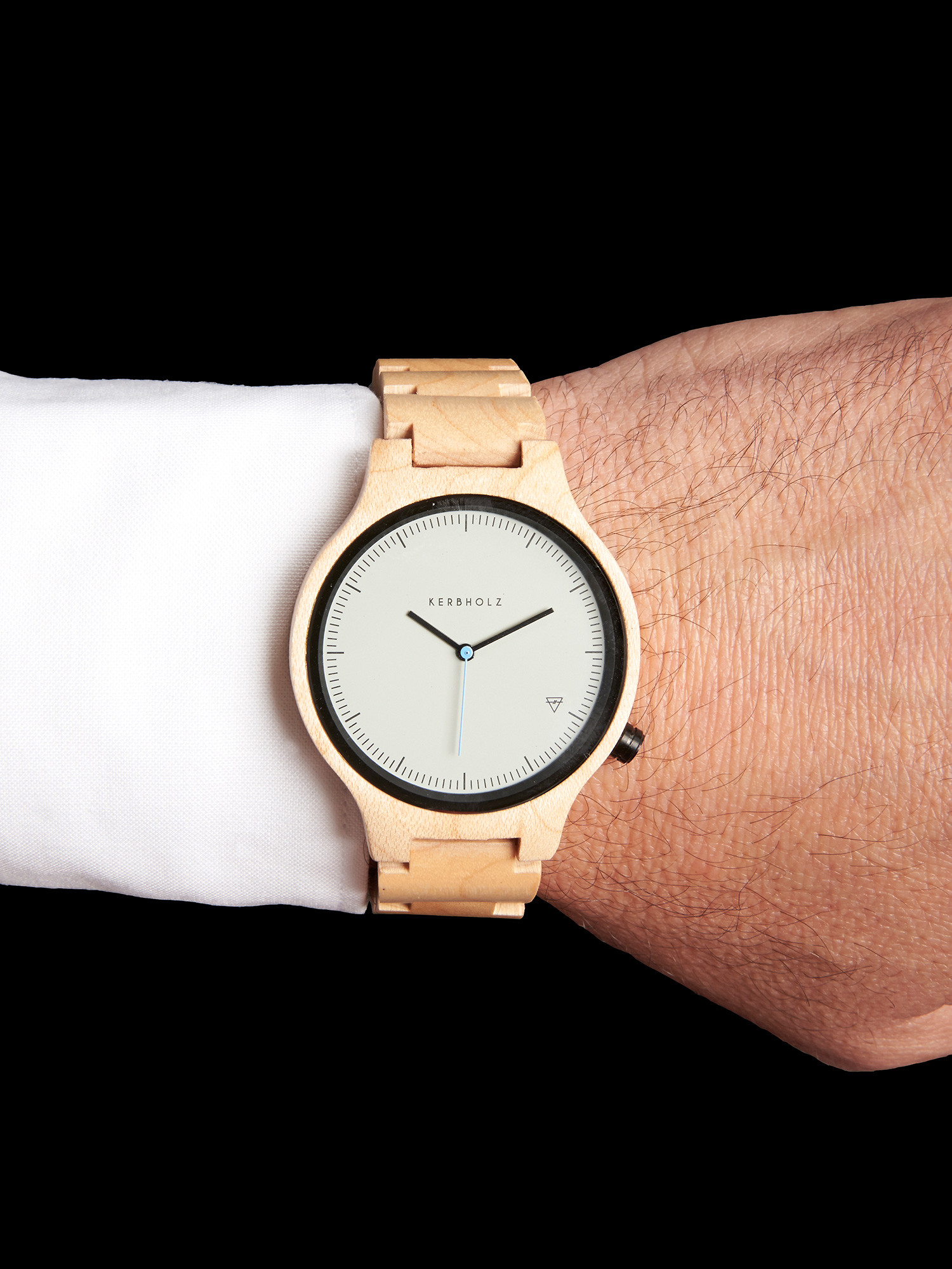 Wooden watch light wood men Kerbholz Kerbholz