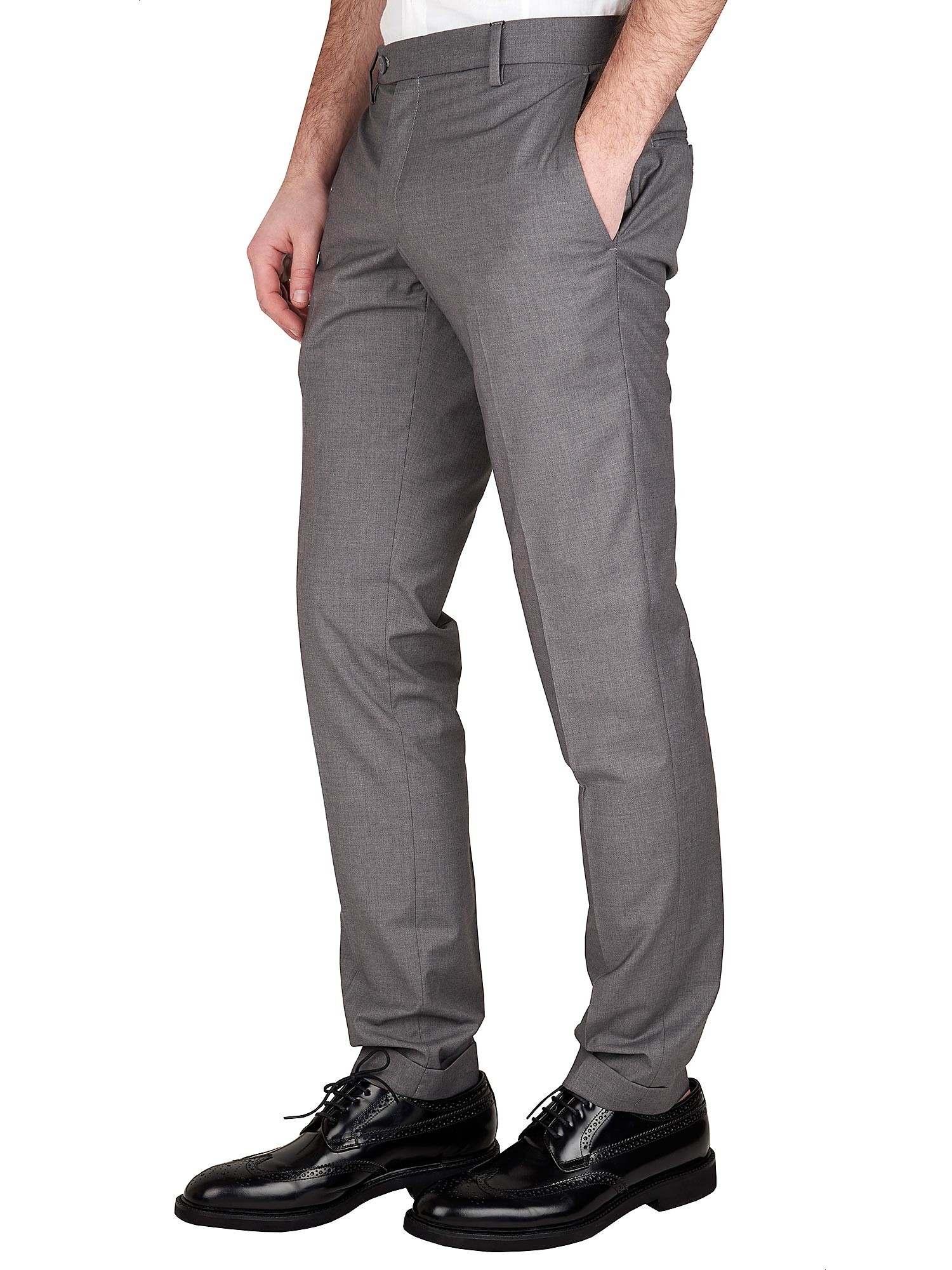 Elegant gray men's trousers - Exibit