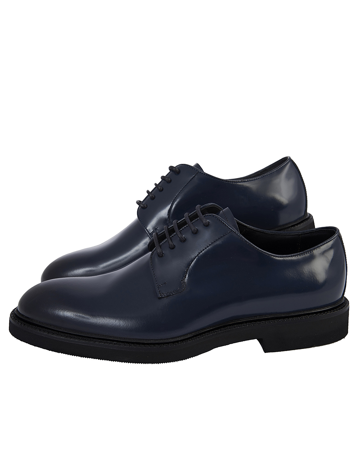 Derby men's shoe of blue leather J.Holbens made in Italy
