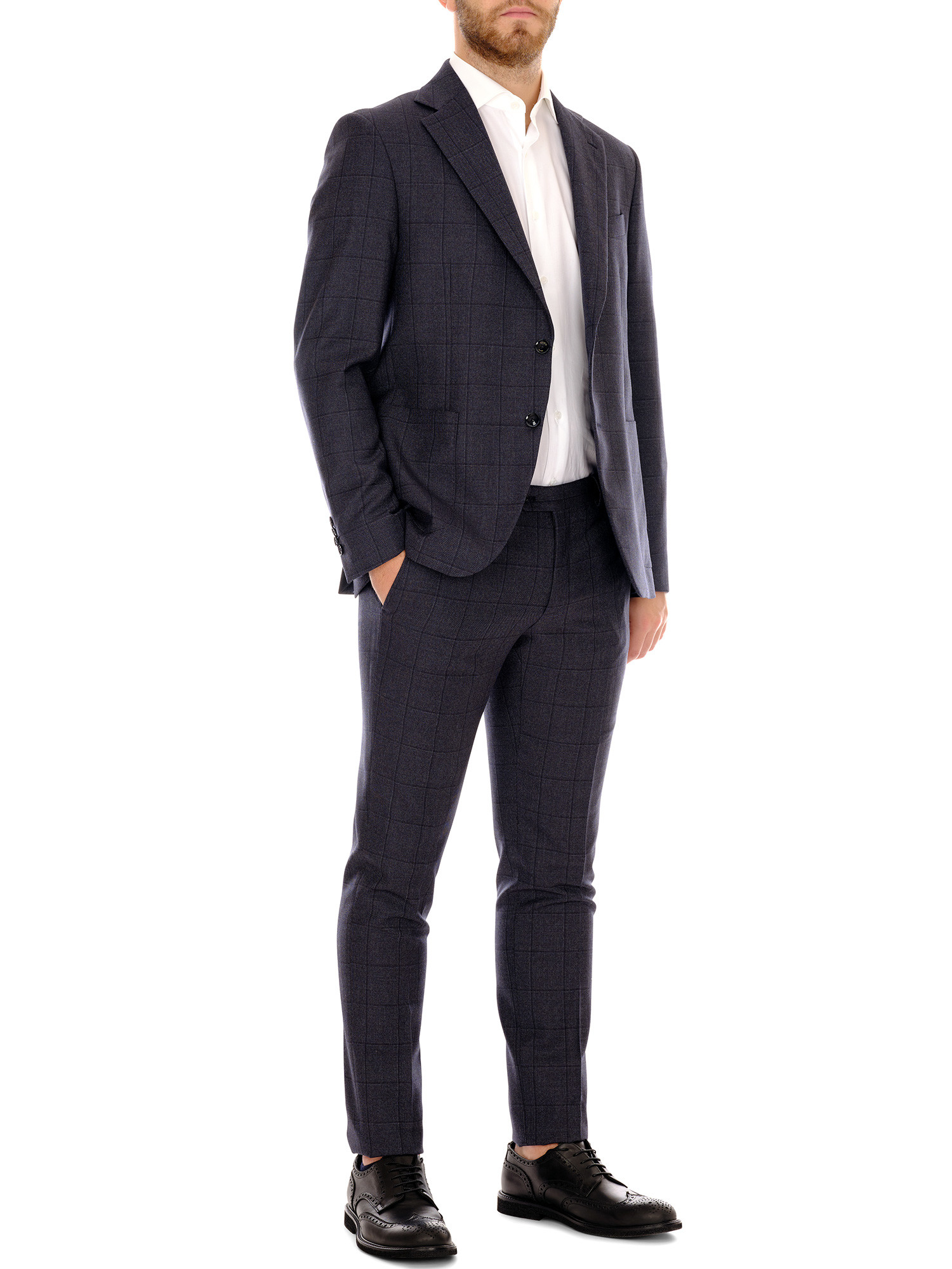 Men's Suit in Pure Wool - Hexis Milano