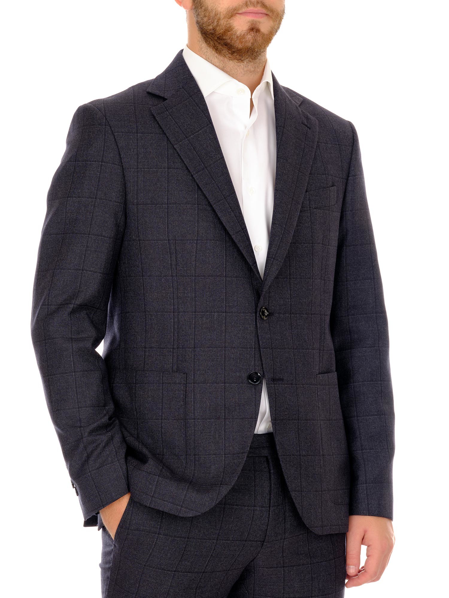 Men's Suit in Pure Wool - Hexis Milano