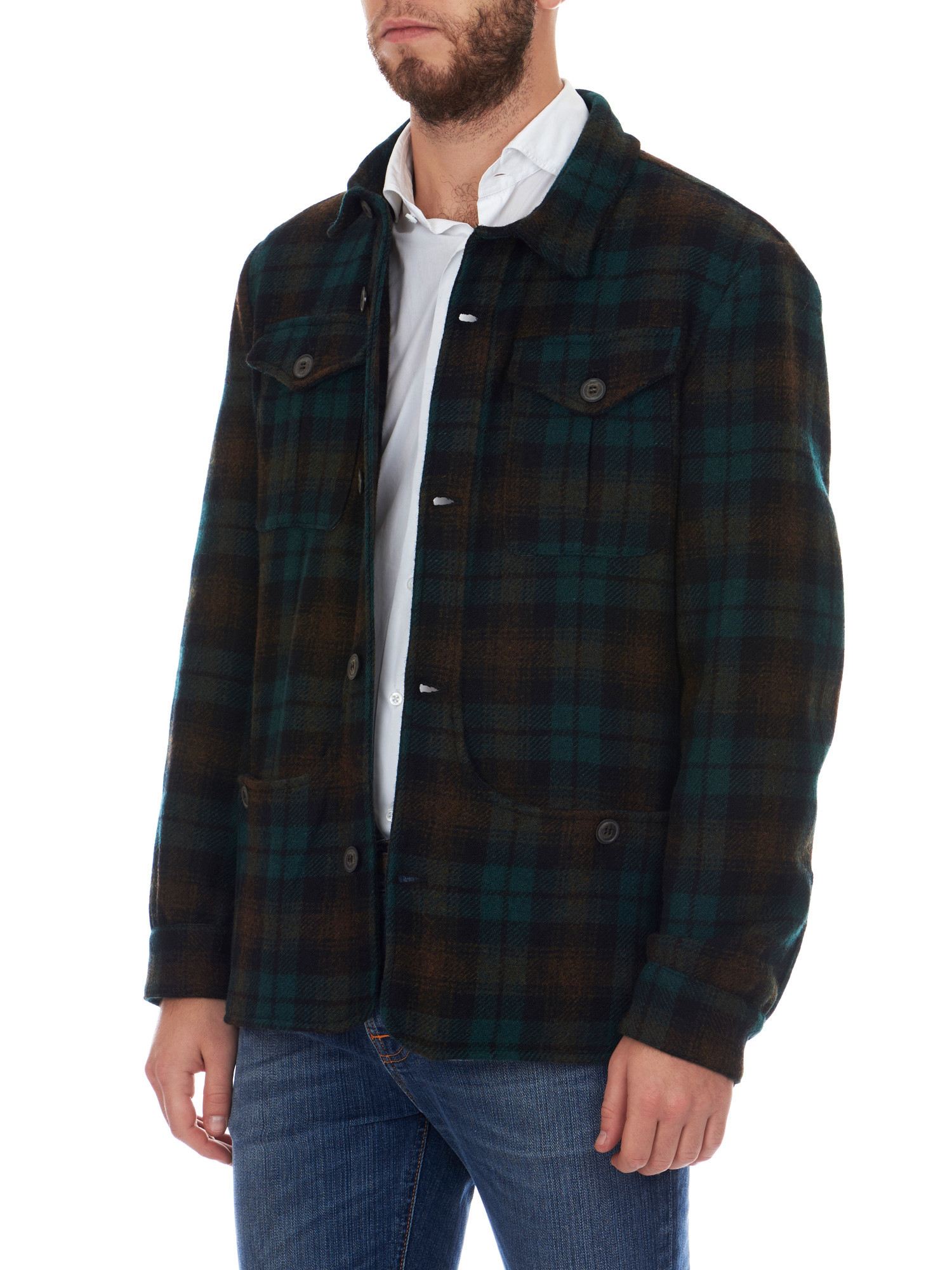 Capalbio - Made in Italy checked wool jacket