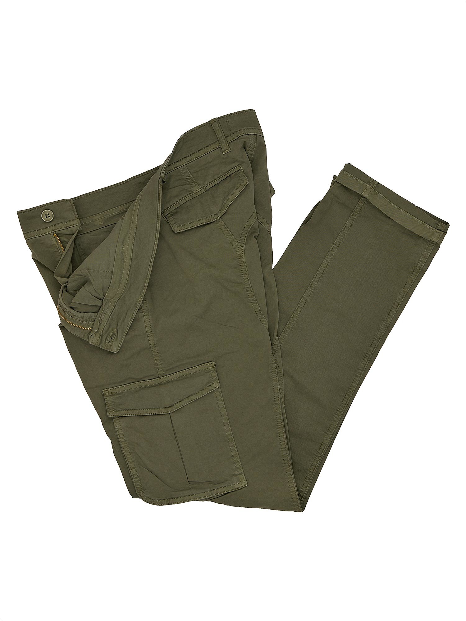 Green cargo model trousers - Exibit