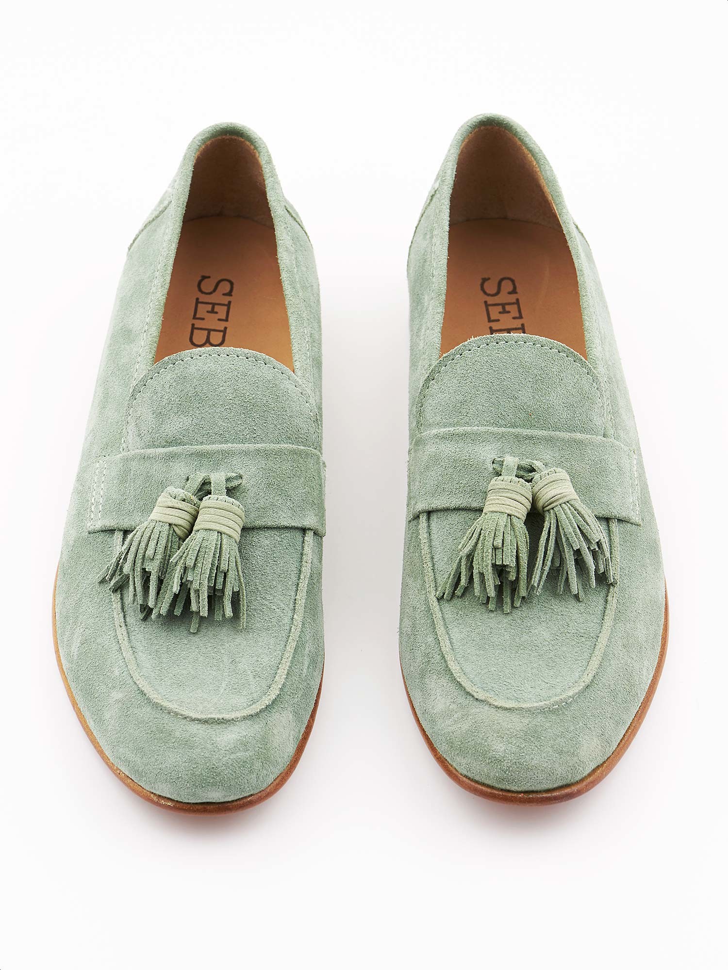 Seboy's - Mocassin vert fabriqué en Italie