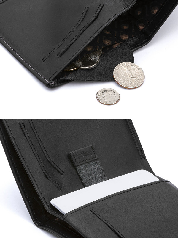 Bellroy black leather Note Sleeve Wallet