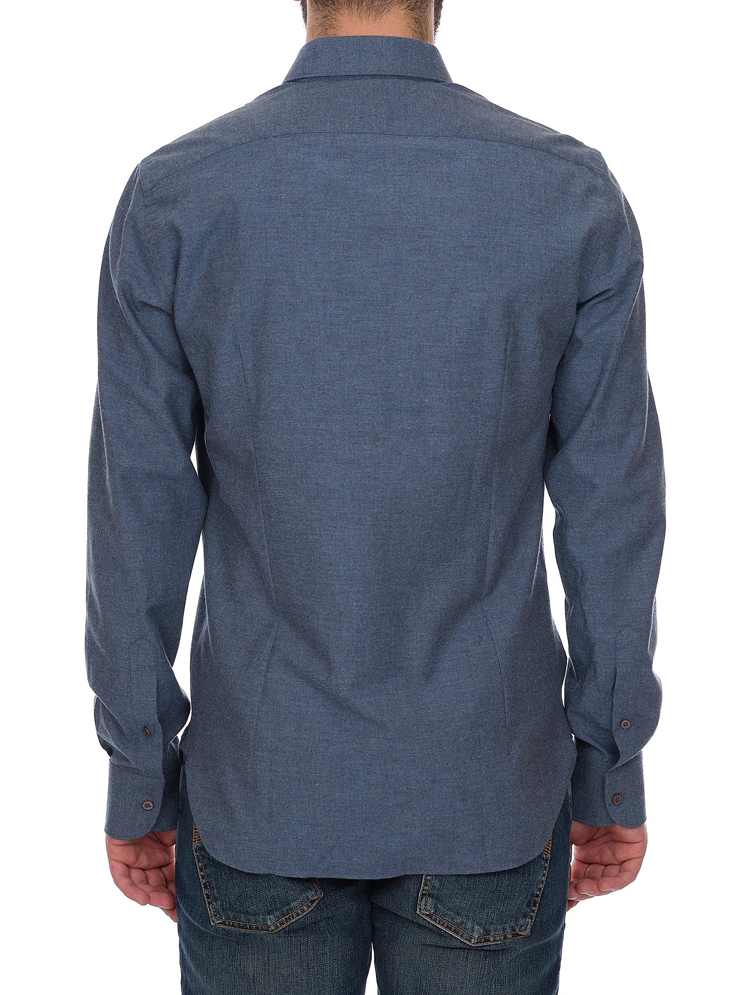 Del Siena 1953 Blue Flannel Shirt